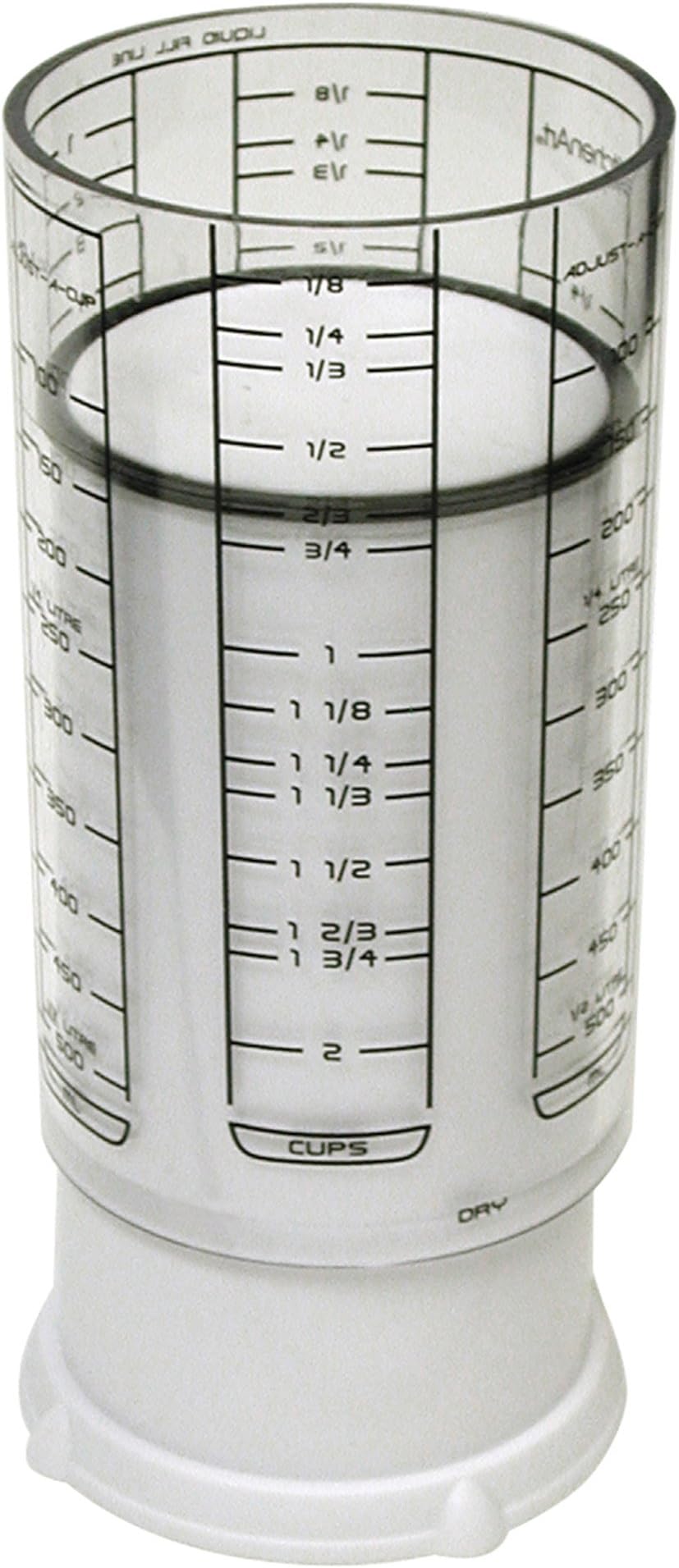 Amazon.com: KitchenArt 23401 2 Cup Adjust-A-Cup, Plastic, White ...