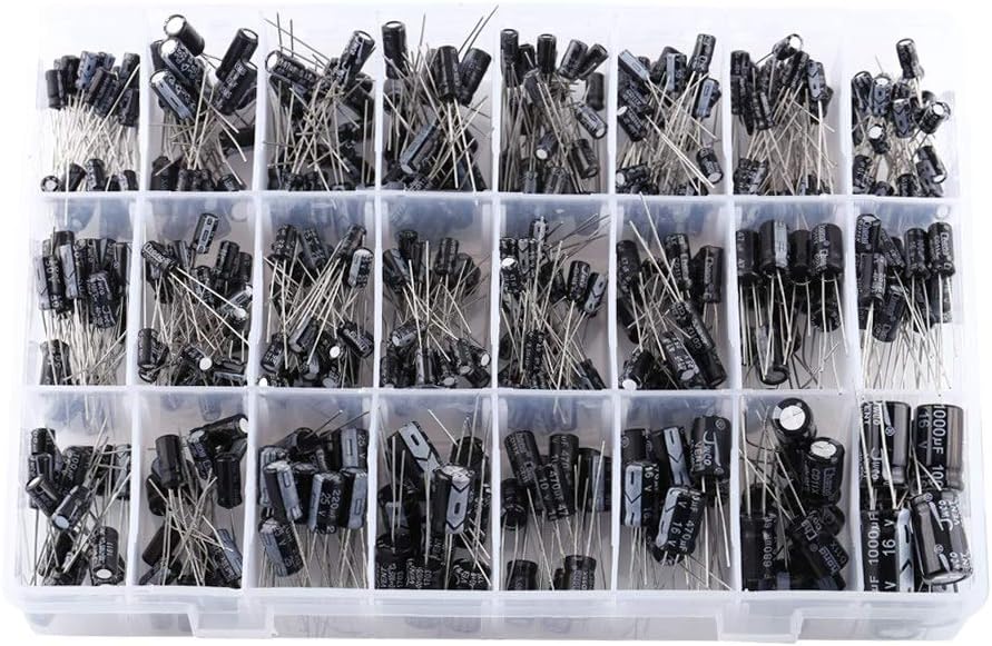 Electrolytic Capacitor Assorted Kit 500pcs 24 Values, Universal 500Pcs ...