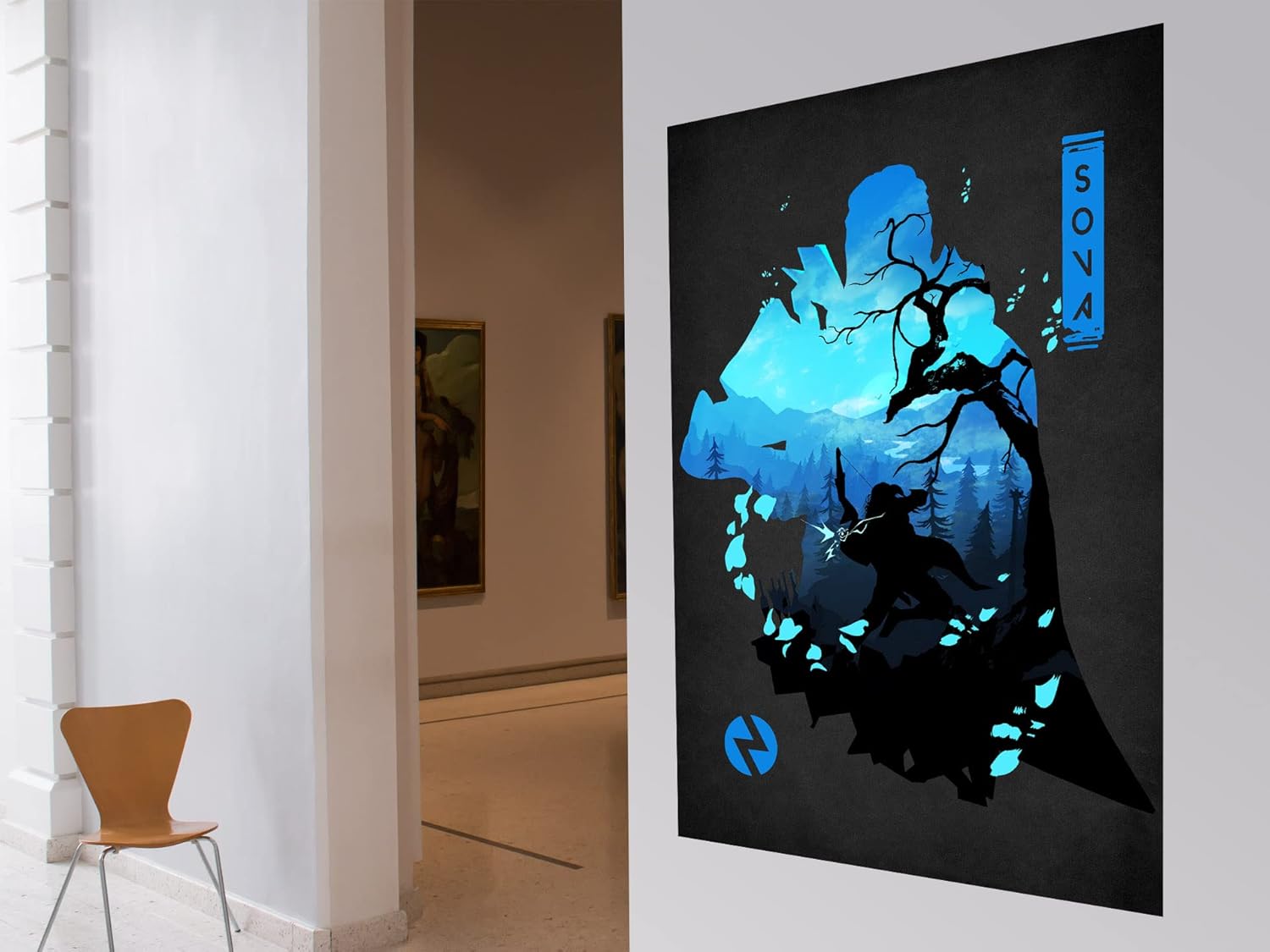 VNADes Valorants Sova Shadow Art Vintage For Fan Video Game Wall Art ...