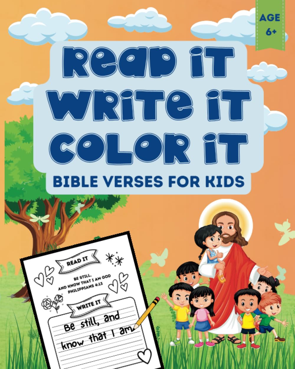 Read It, Write It, Color It - Bible Verses For Kids: Activity Coloring ...