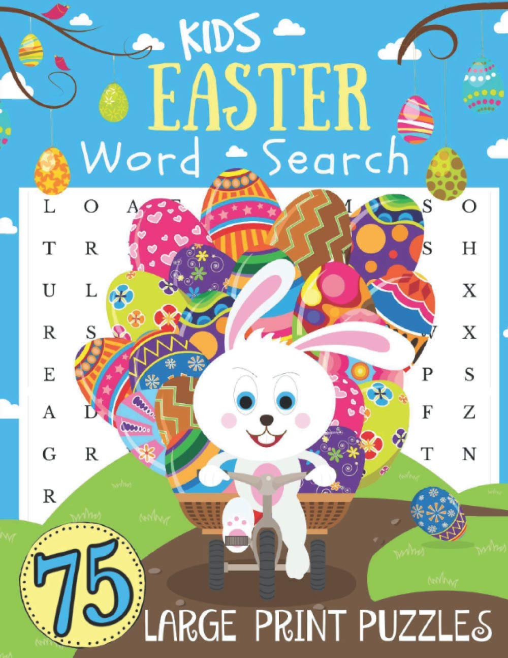 Kids Easter Word Search Puzzles: 75 Large Print Easter Word Finds ...