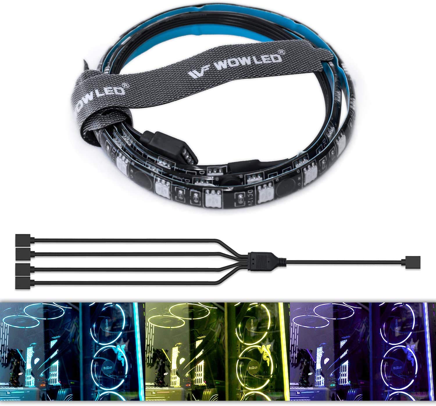 Vvfled Rgb Led Strip Magnetic Gaming Pc Wowled Rgb Strip | Desertcart GB
