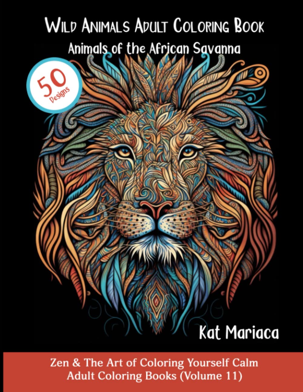 Amazon | Wild Animals Adult Coloring Book: Wild Animals of the African ...