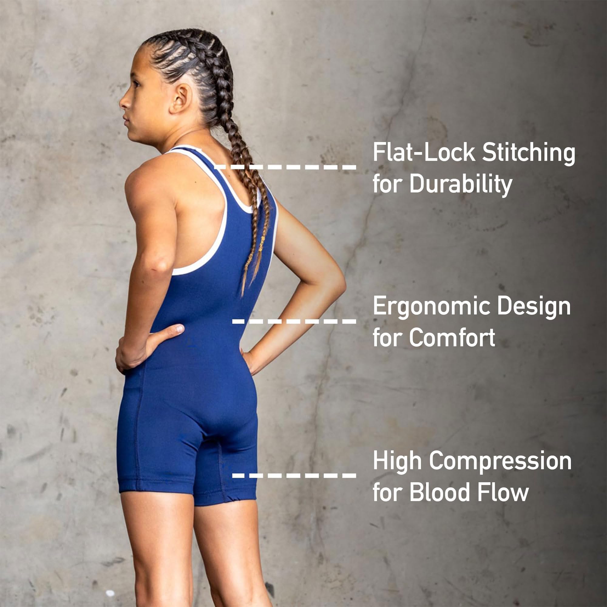 Snapklik.com : Elite Sports Kids Wrestling Youth Singlet, Standard Boys ...