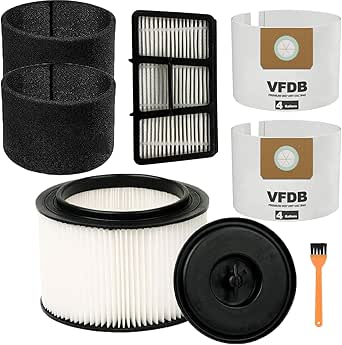 MZY LLC 7 PACK VF408 Replacement Parts for Vacmaster 4 gallon Wet/Dry ...