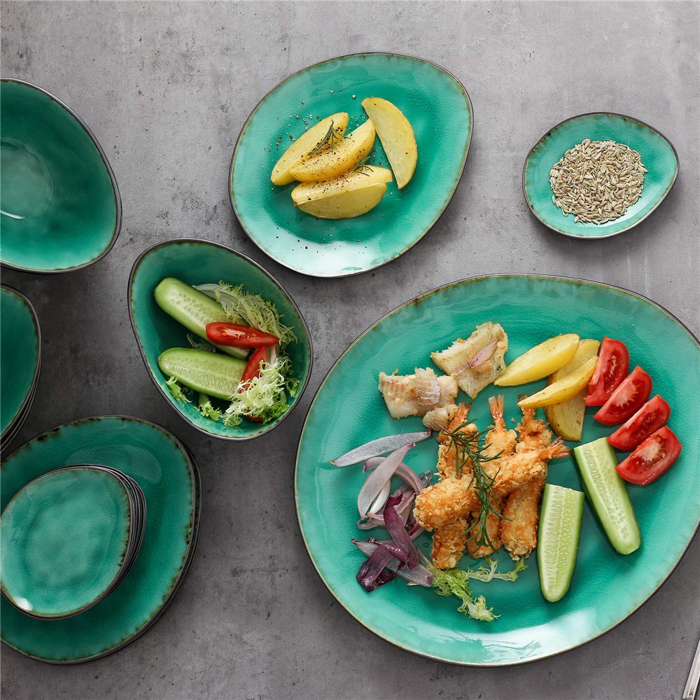 vancasso,Series COCO, Stoneware Dinnerware Set, 11 Pieces Plates and ...