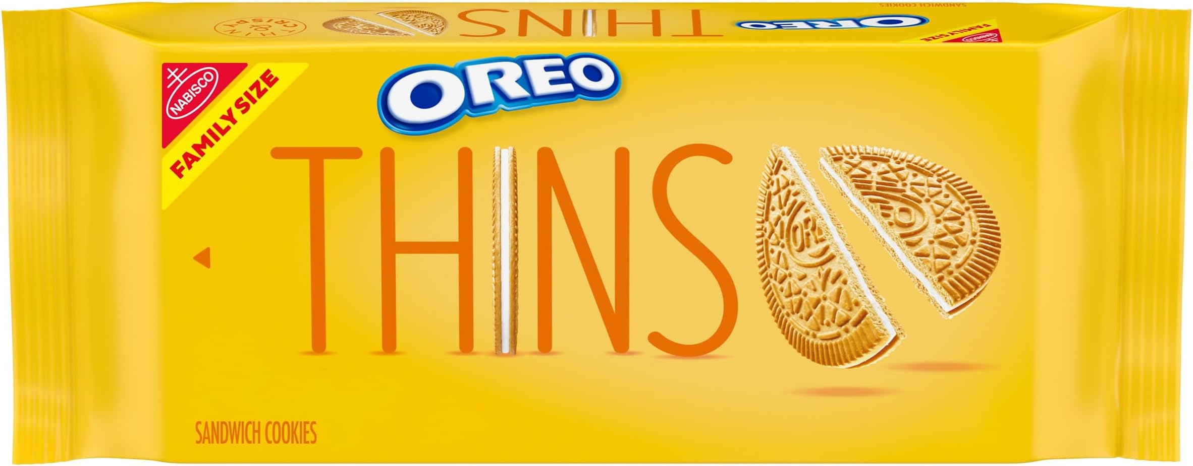 Amazon.com: OREO Thins Irish Creme Chocolate Sandwich Cookies, Family ...