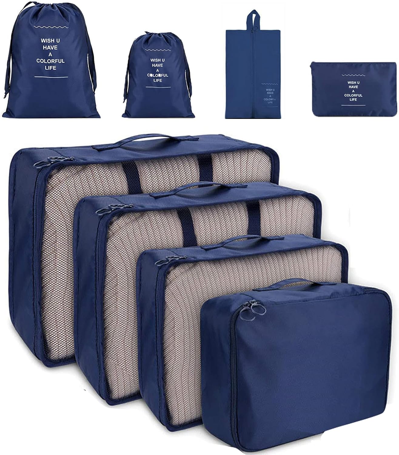 JOTO Gepäck Organizer Set 8-teilig, Kleidertaschen Set ...