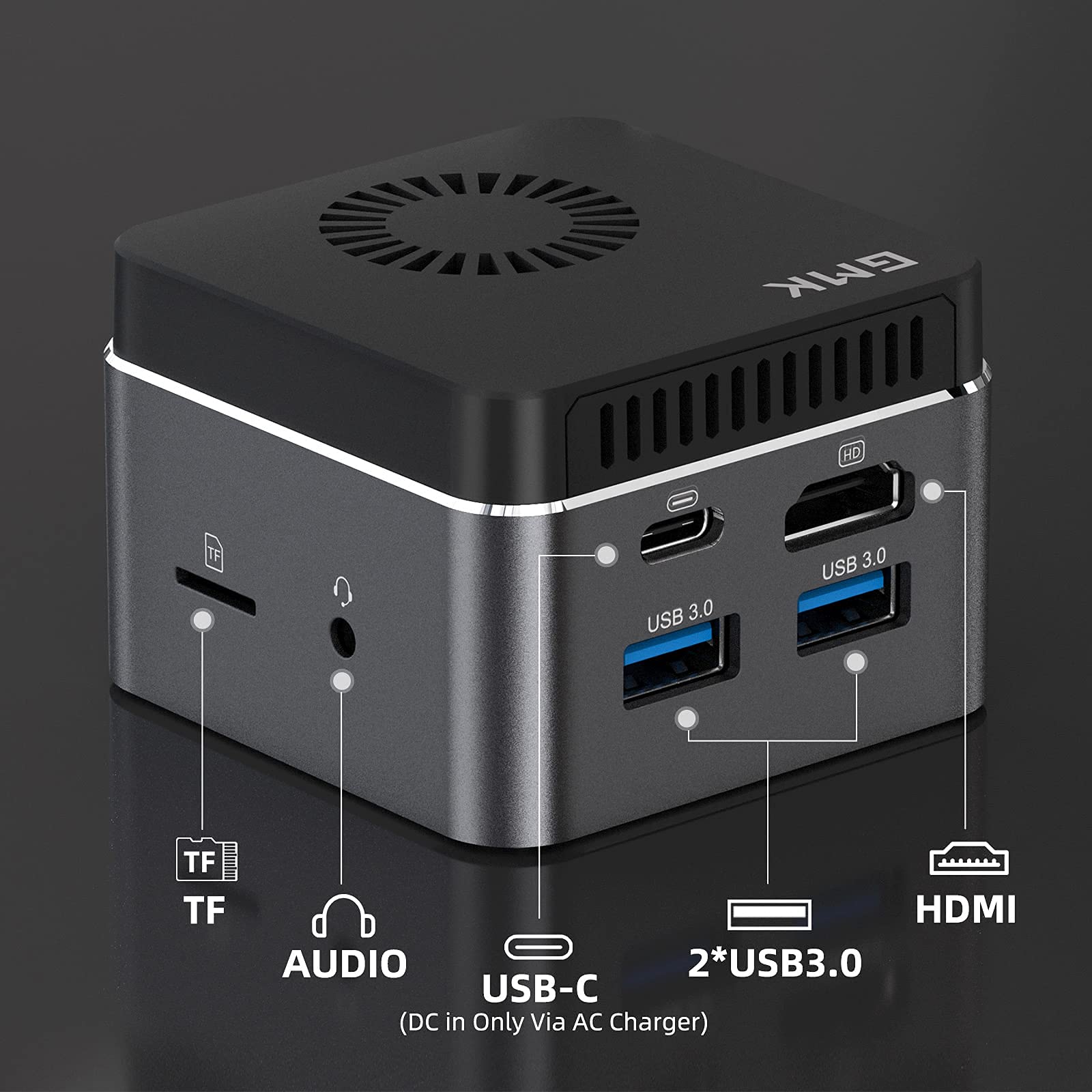 Buy GMK Mini PC, NucBox Windows 10 Mini Computers with Intel J4125 ...