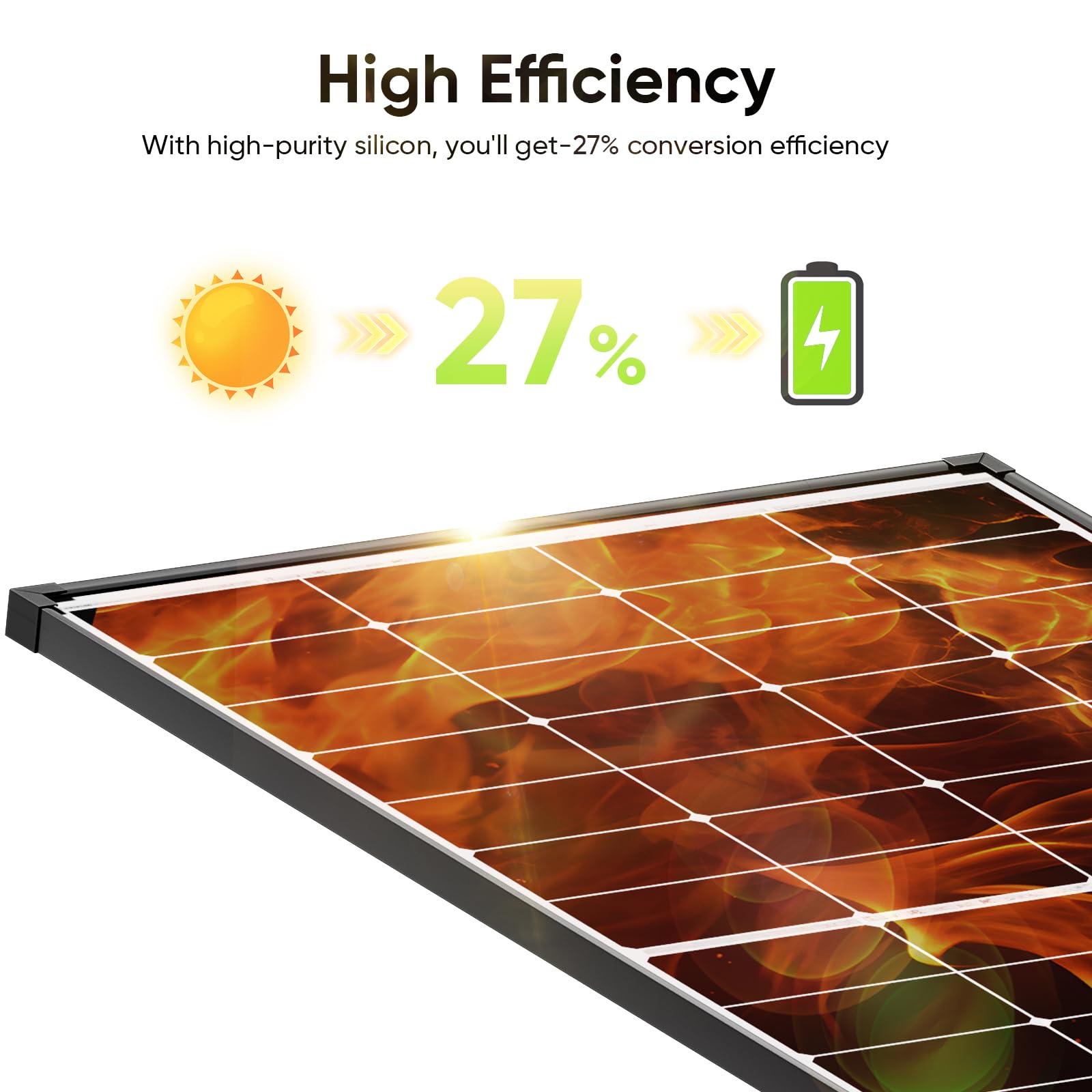 Snapklik.com : 220W Solar Panel,27% High Efficiency Perovskite Solar ...