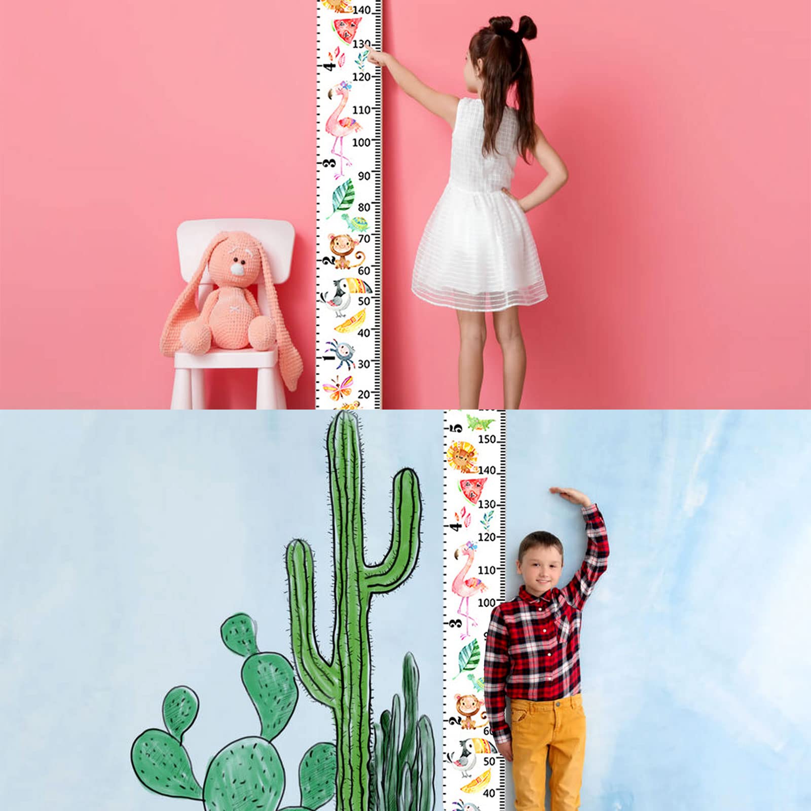Snapklik.com : Growth Chart For Kids, Wall Sticker Removable Height Measure Chart Portable ...
