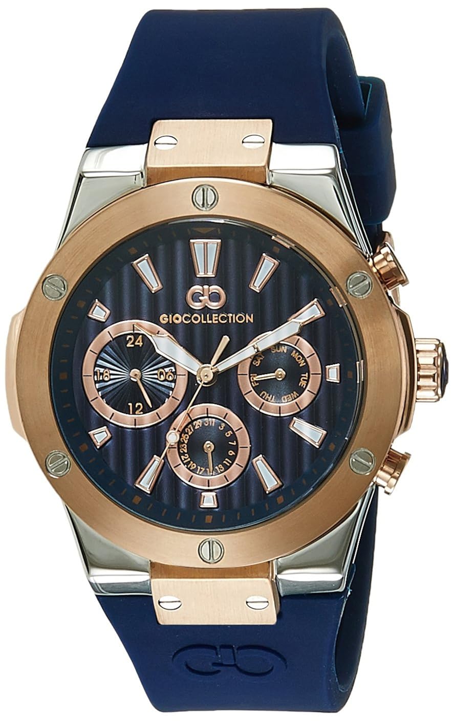 Gio Collection Multifunction Blue Dial Men's Watch - G1010-02 : Amazon ...