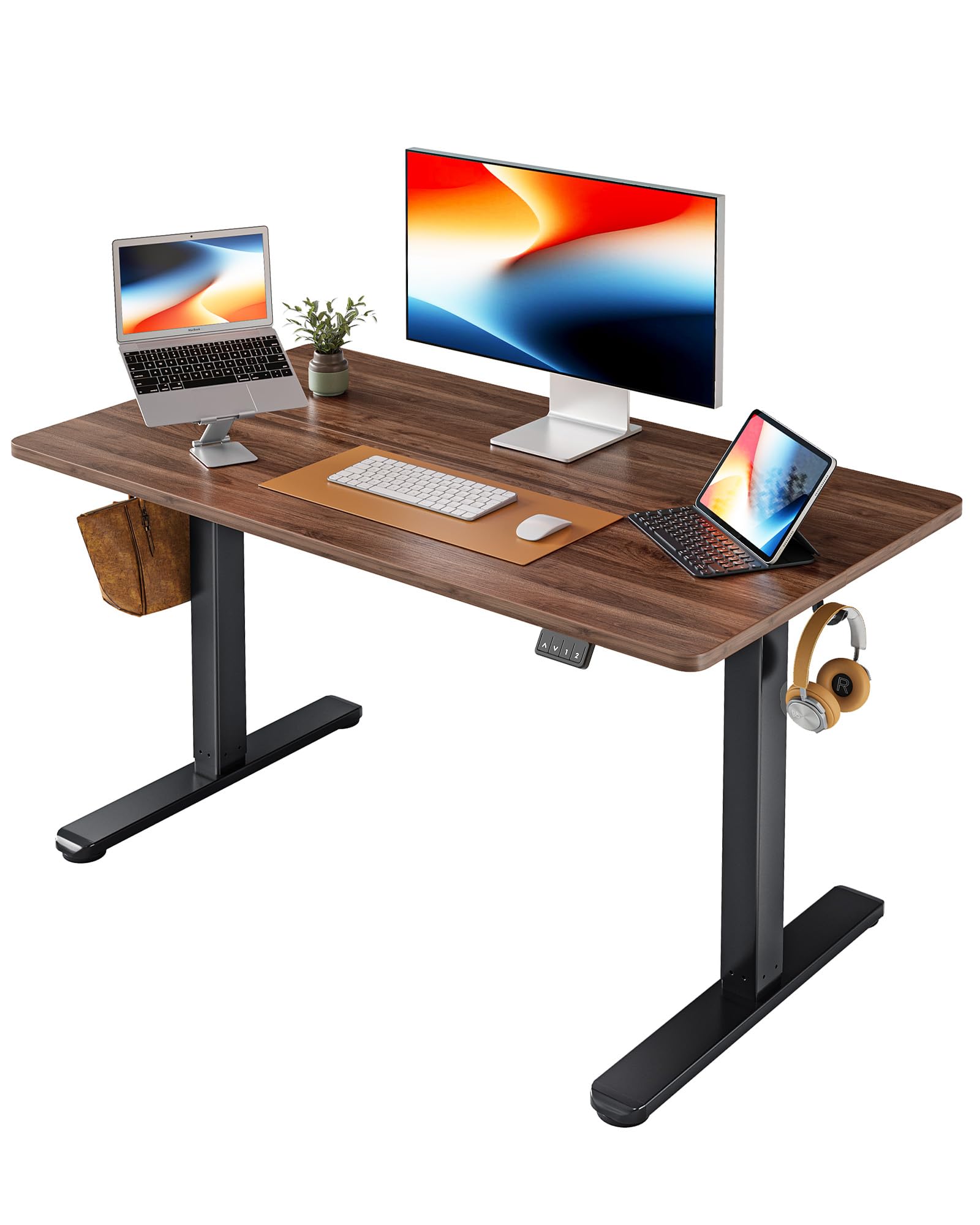Amazon.com: FEZIBO Electric Standing Desk, Height Adjustable Stand up ...