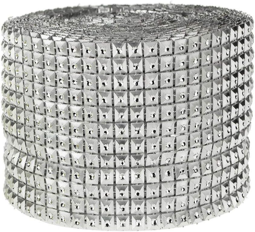 Amazon.com: Pyramid Diamond Mesh Wrap Roll, Diamond Ribbon. for Event ...
