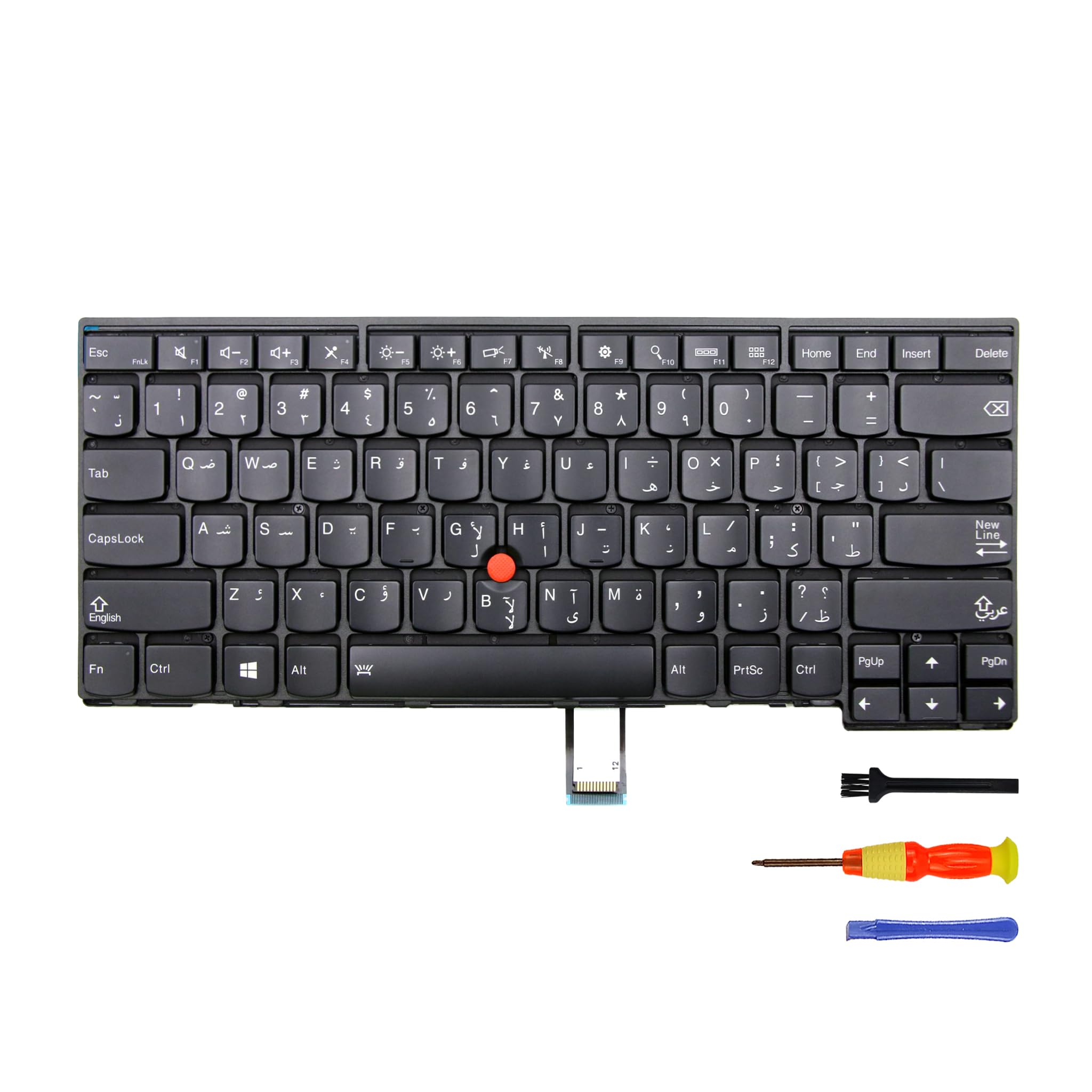 Arabic/اللغة العربية Layout Replacement Keyboard with Backlight ...