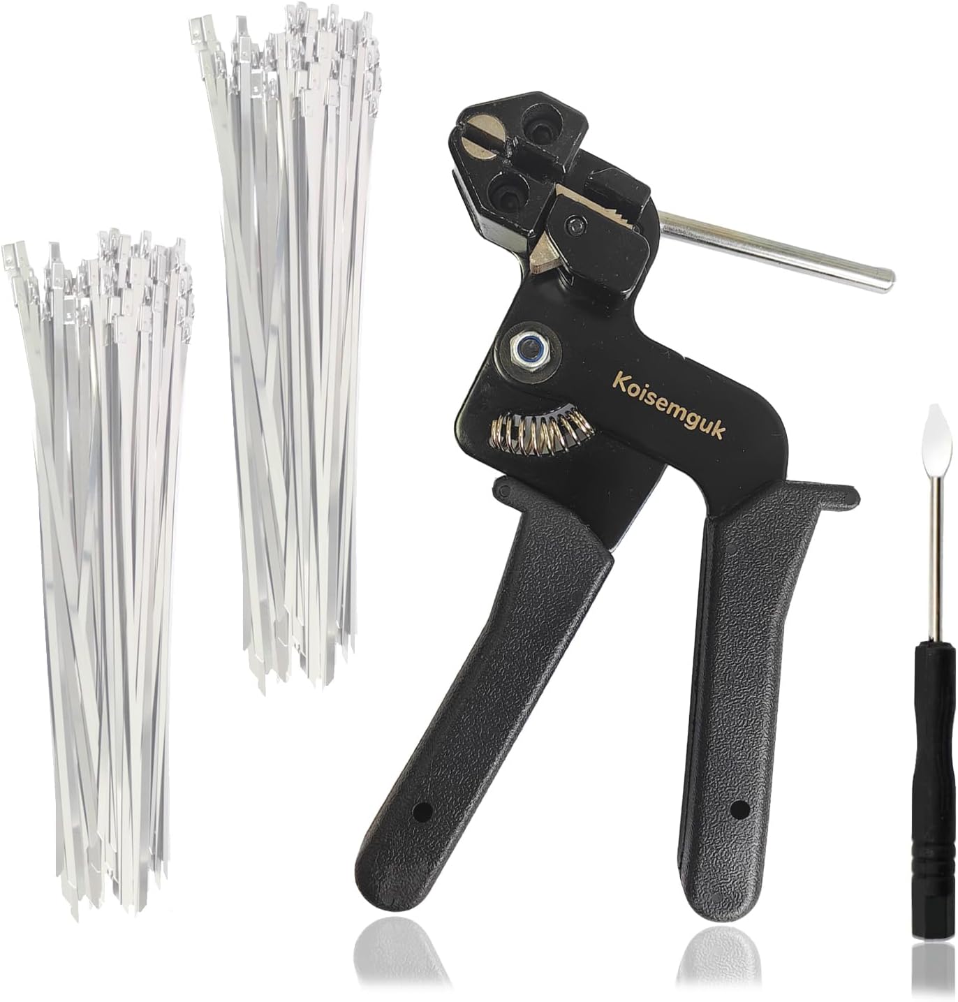 Amazon.com: Stainless Steel Cable Tie Gun Kit Metal Tie Wrap Gun Cable ...