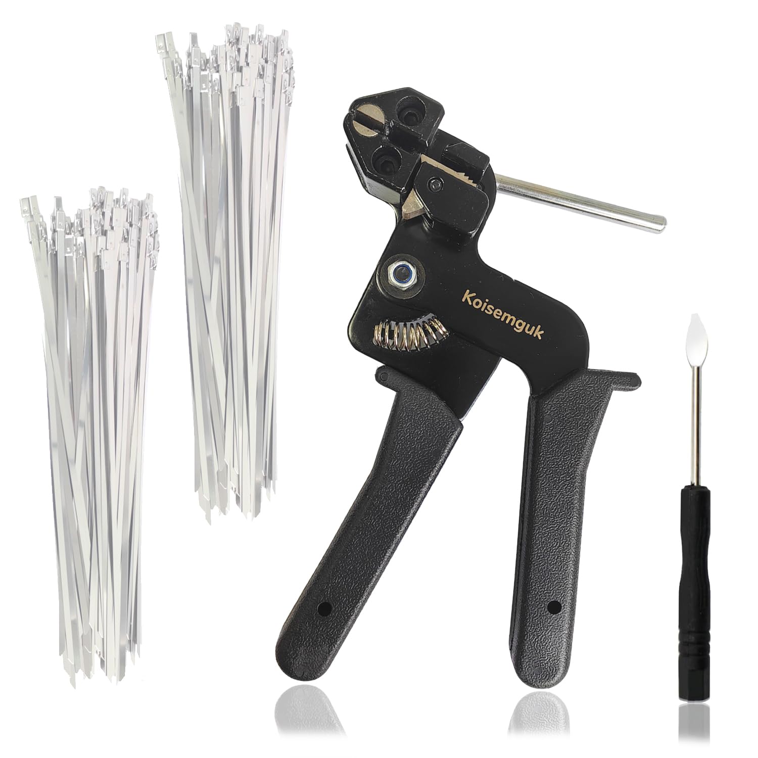 Amazon.com: Stainless Steel Cable Tie Gun Kit Metal Tie Wrap Gun Cable ...