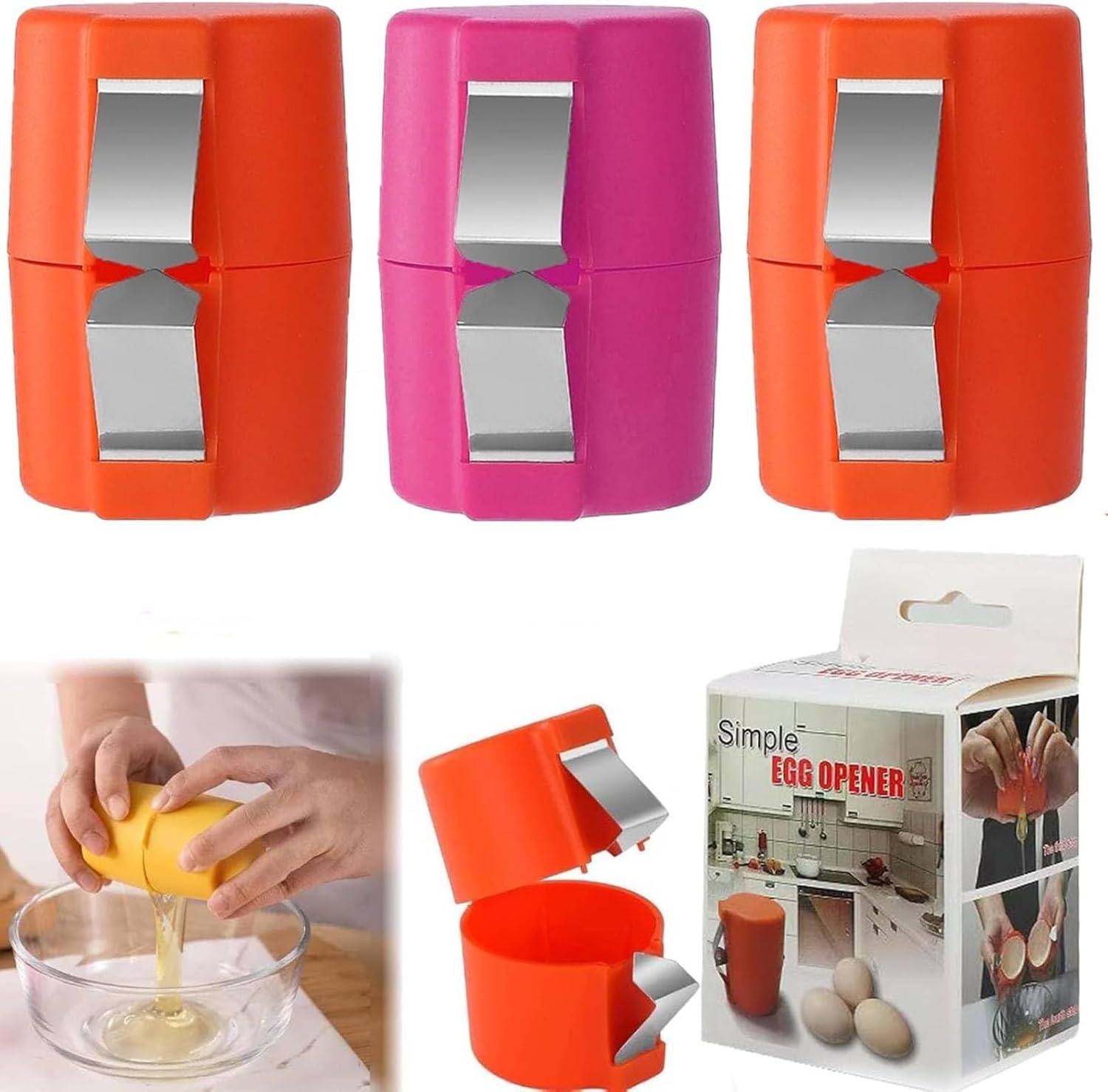 Amazon.com: Egg Topper Cutter Tool Egg Slicer Egg Cracker Tool Egg ...