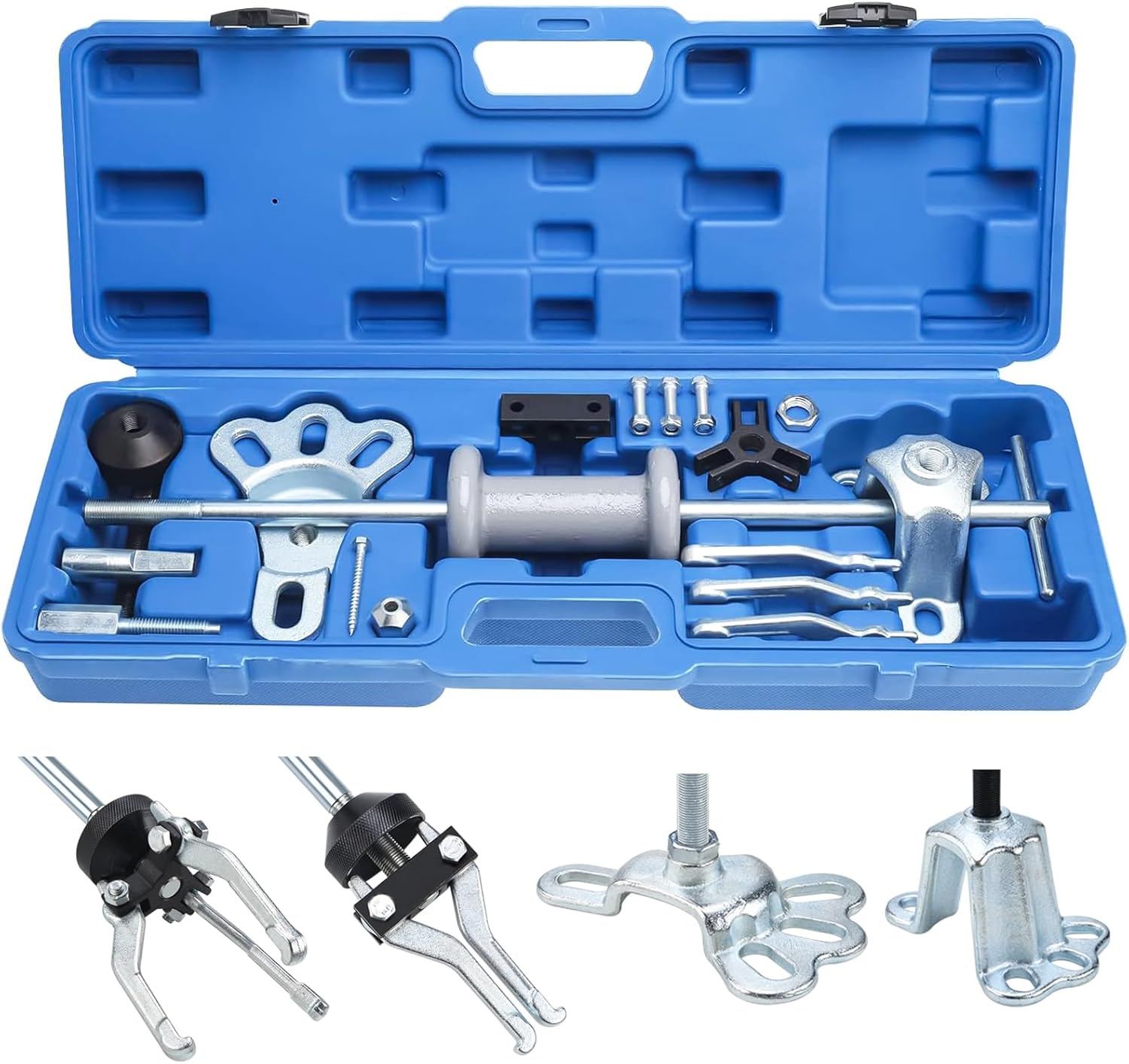FreeTec 9-Way Slide Hammer Puller Set, Front Wheel Hub Rear Axle Hub ...