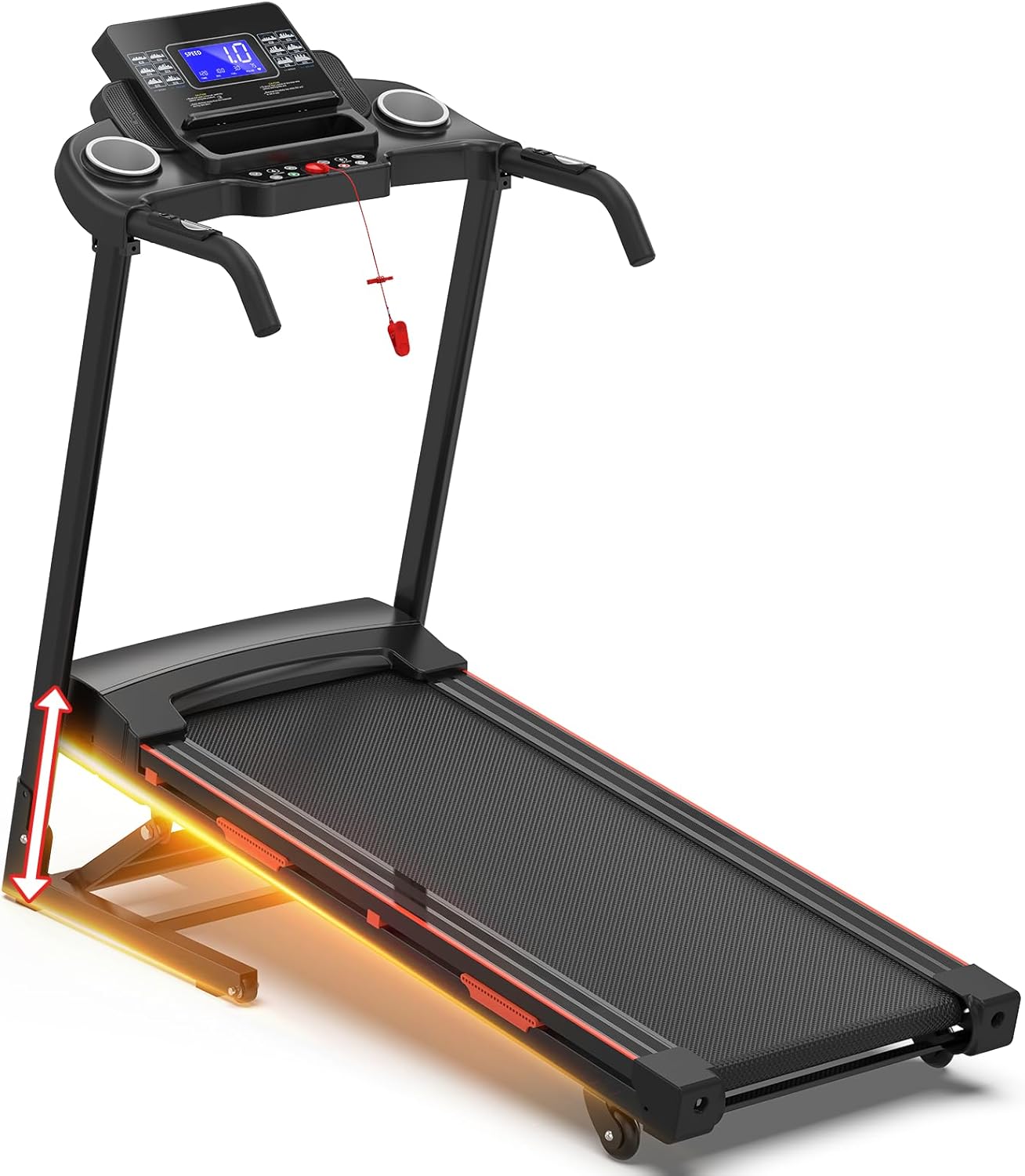 Amazon.com : LIVIVOX Folding Treadmill, Treadmills for Home 330 LBS ...
