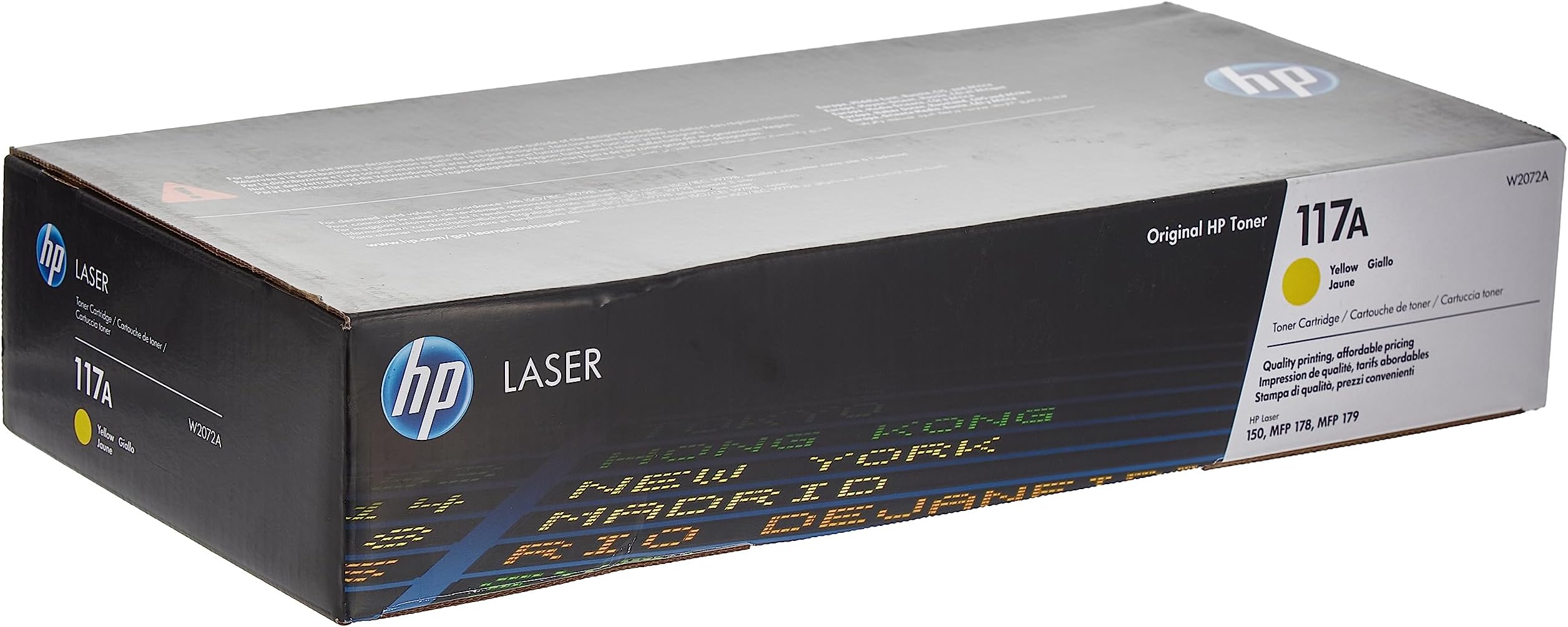 HP W2072A 117A Original Laser Toner Cartridge, Yellow, Single Pack ...