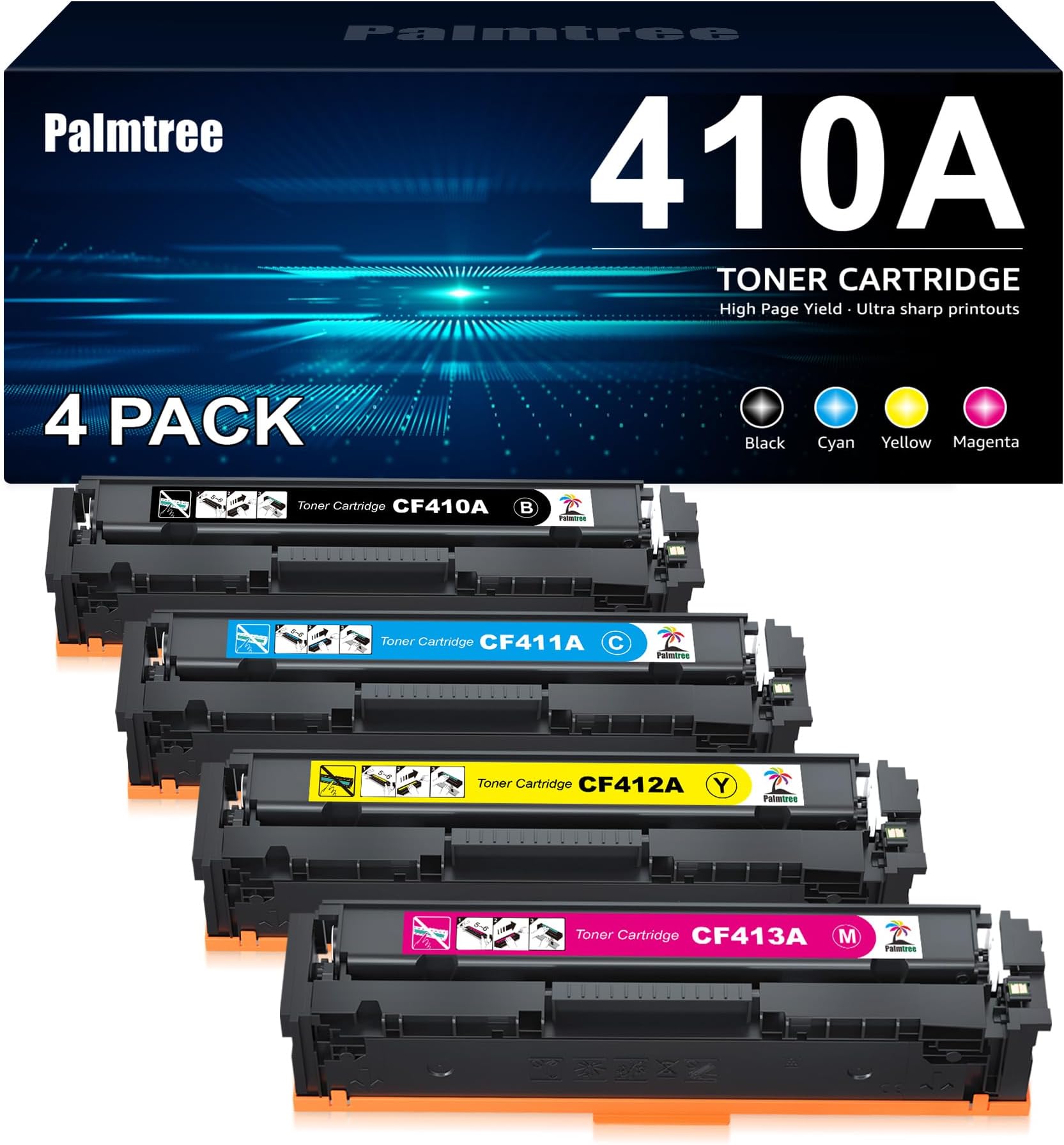 HP CF410X 410X High Yield Original LaserJet Toner Cartridge, Black ...