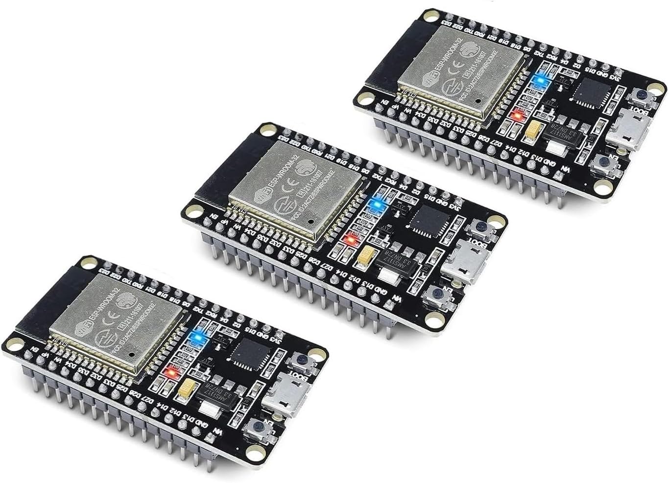 Amazon.com: ESP32S ESP32 WROOM-32 Board,Aideepen ESP-32S Development Board esp32-dev-kit 2.4GHz ...