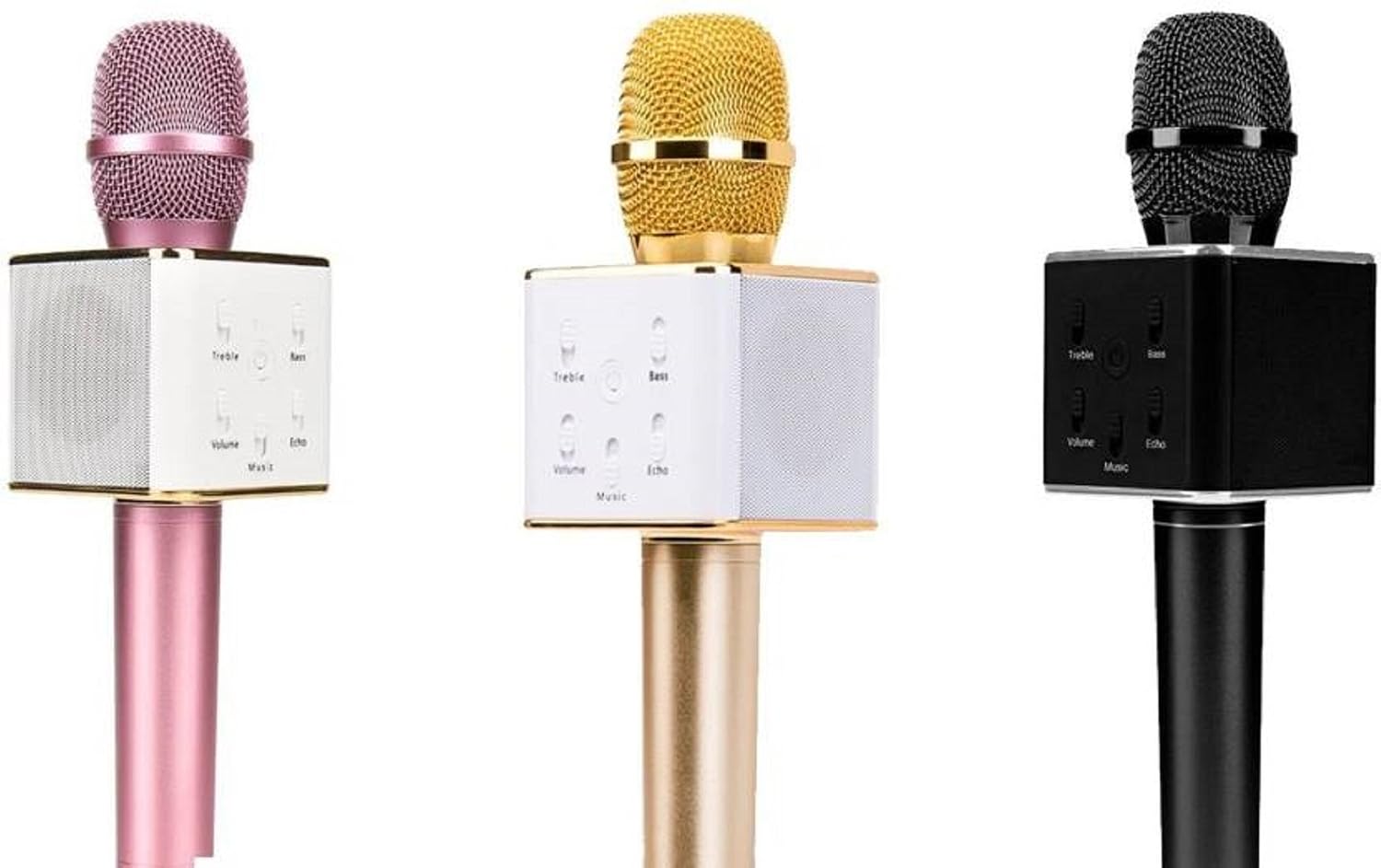 Amazia Portable Wireless Q7 Microphone with Inbuilt Bluetooth Speaker ...