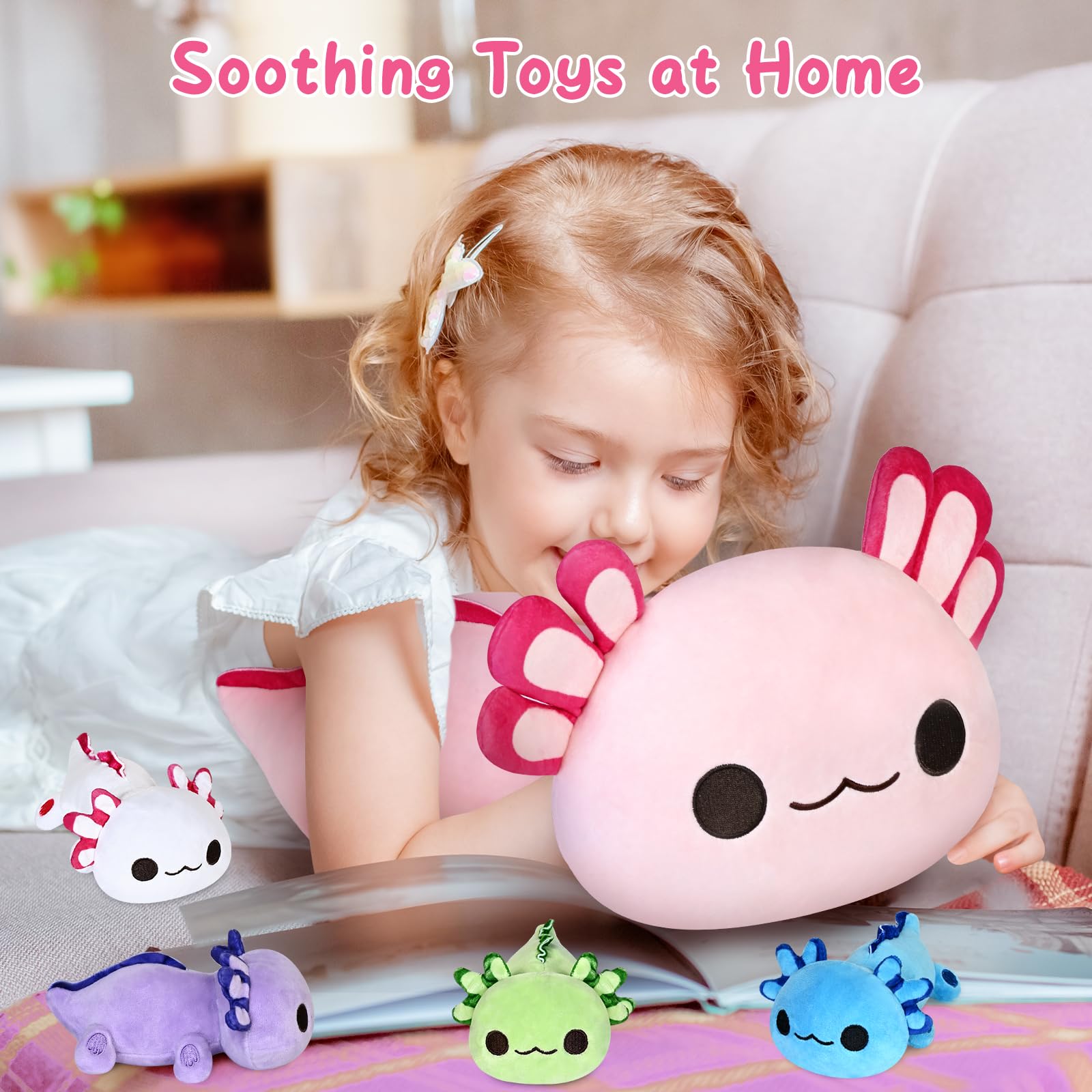 Snapklik.com : KMUYSL Axolotl Plush Toys For Ages 0 1 2 3 4 5 6 7 8 ...