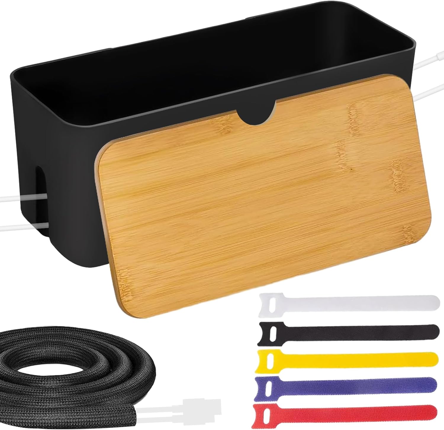 Boîte Cache Câble Boîte de Rangement de Câbles 29.5 x 11.4 x 11 cm Kit ...