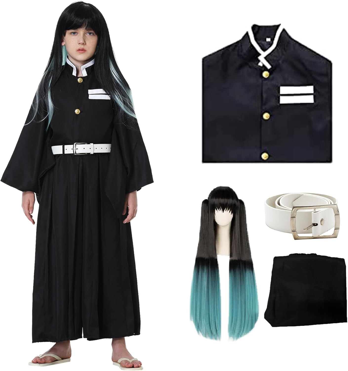 Hotiego 4 Pcs Tokito Cosplay Costume Demon Cosplay Outfits Cape Anime ...