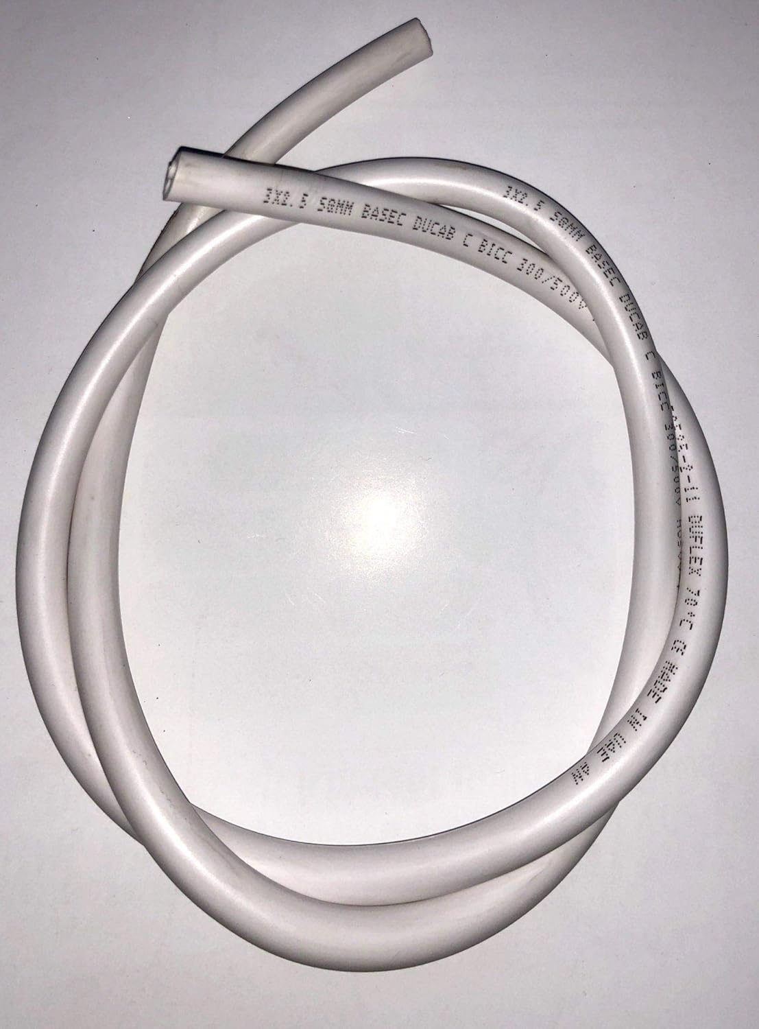 Ducab Pvc Flexible Cable 3 X 2.5 mm X 10 Meter, Full Copper- White (For ...