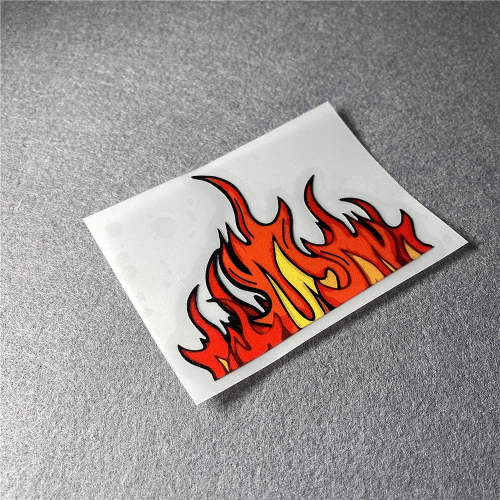 Amazon.com - Cool Simple Fire Flames Cartoon Banner Vinyl Decal Bumper ...