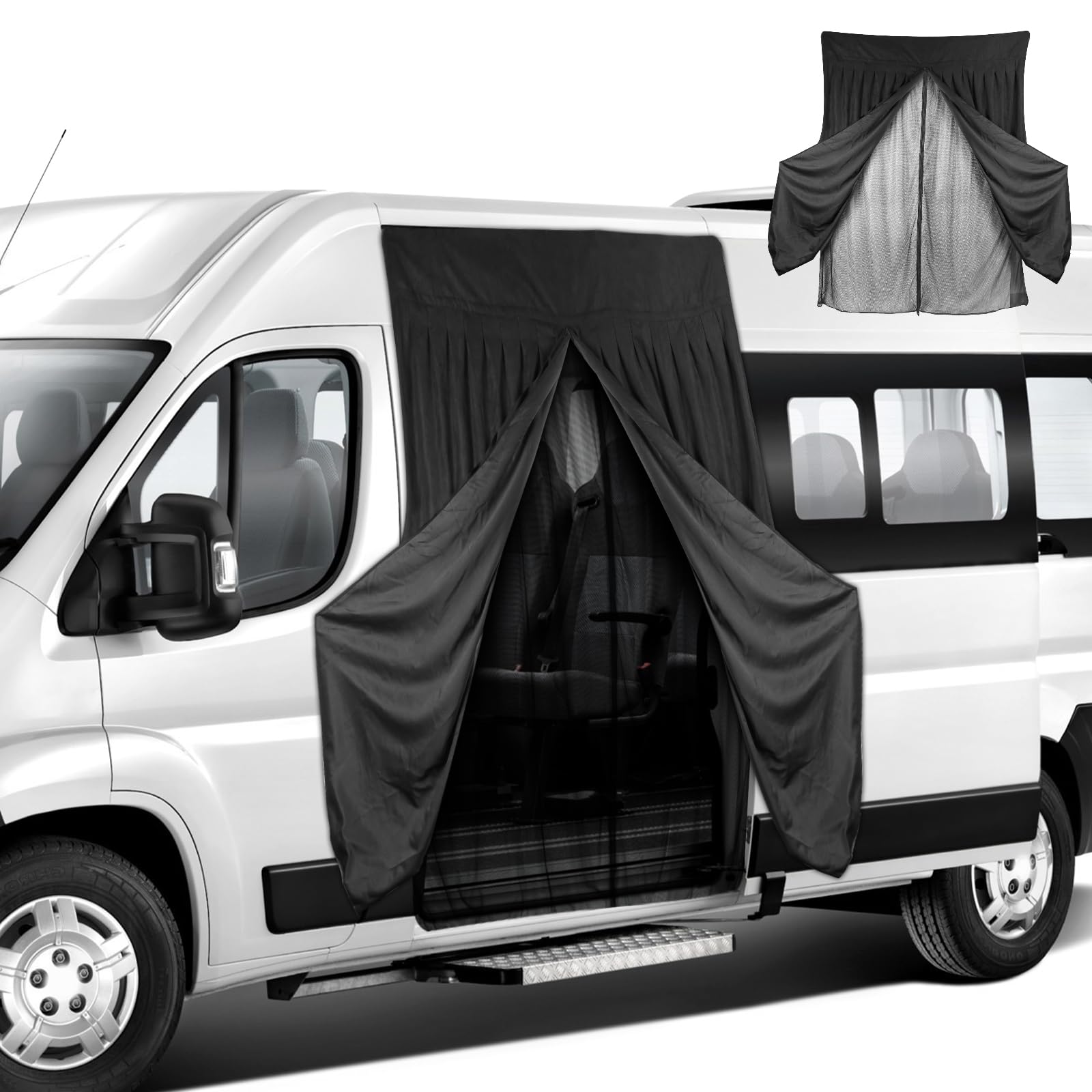 Amazon.com: Magnetic Van Bug Screen Nets, Double Layer Van Bug Screen ...