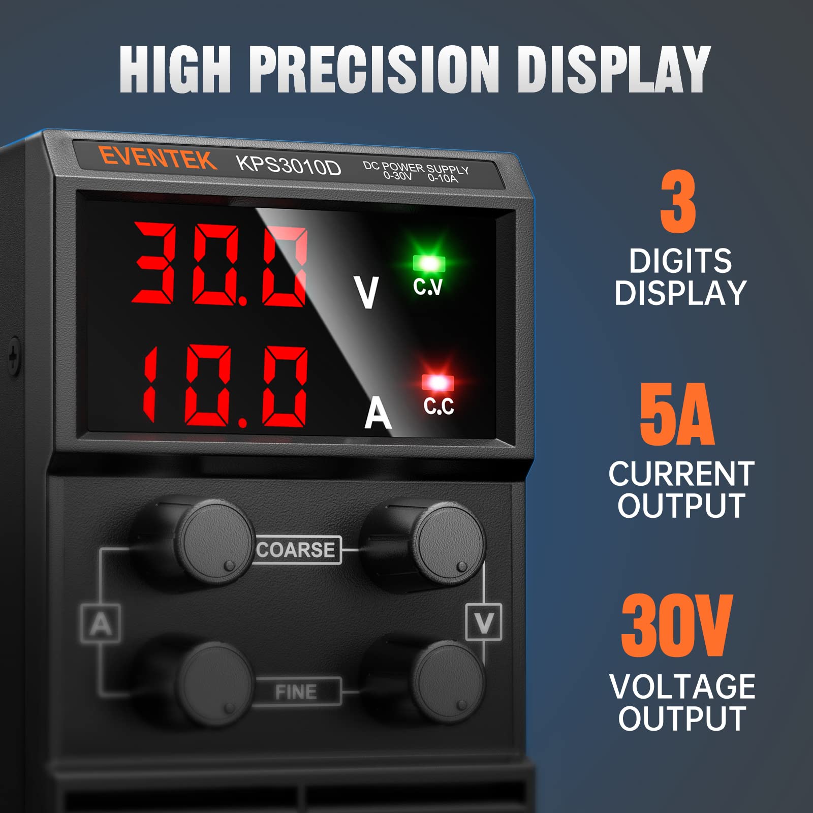 Snapklik.com : DC Power Supply Variable,Eventek Bench Adjustable Power ...