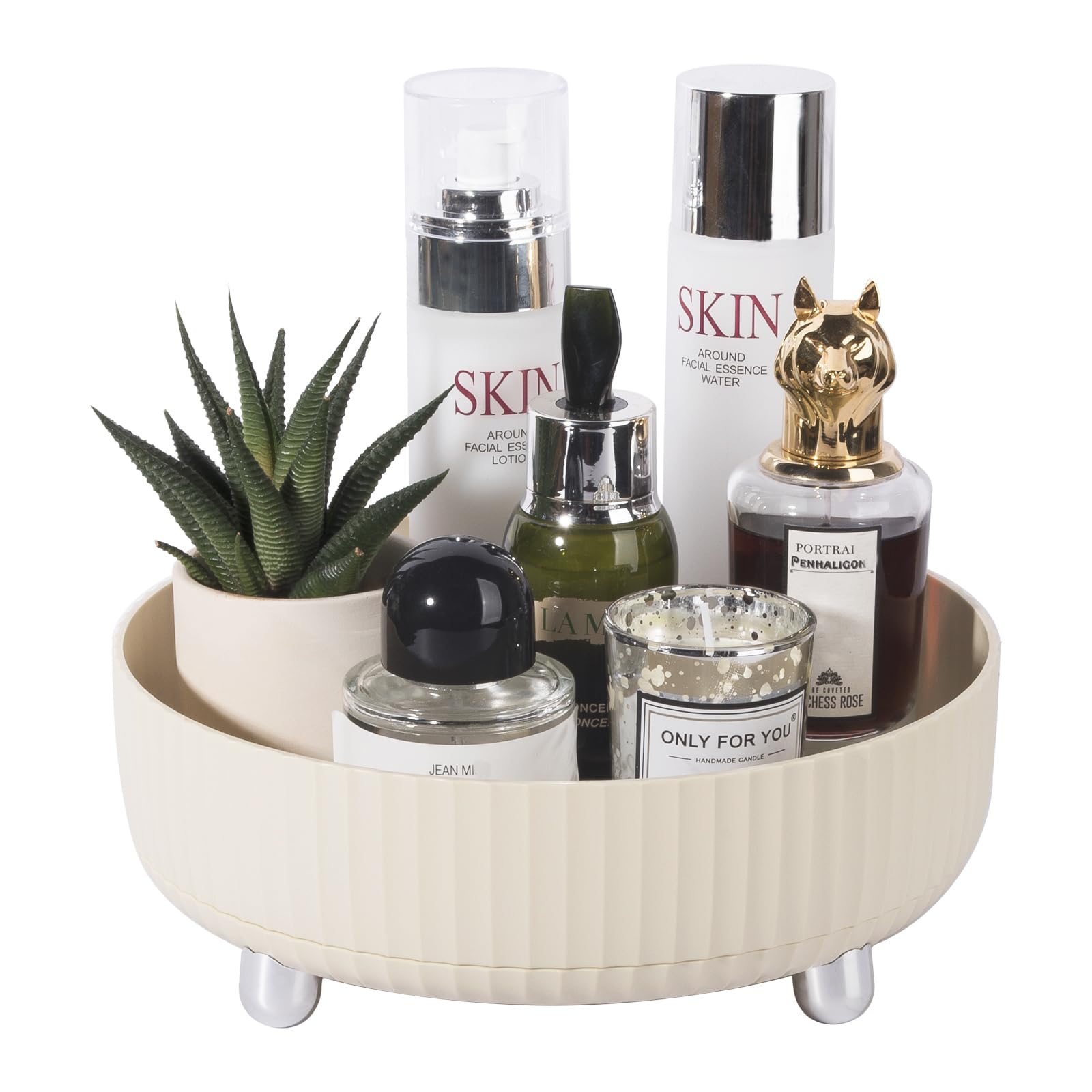 Amazon.com: Anyoifax Makeup Perfume Organizer Tray 360 Degree Rotating ...