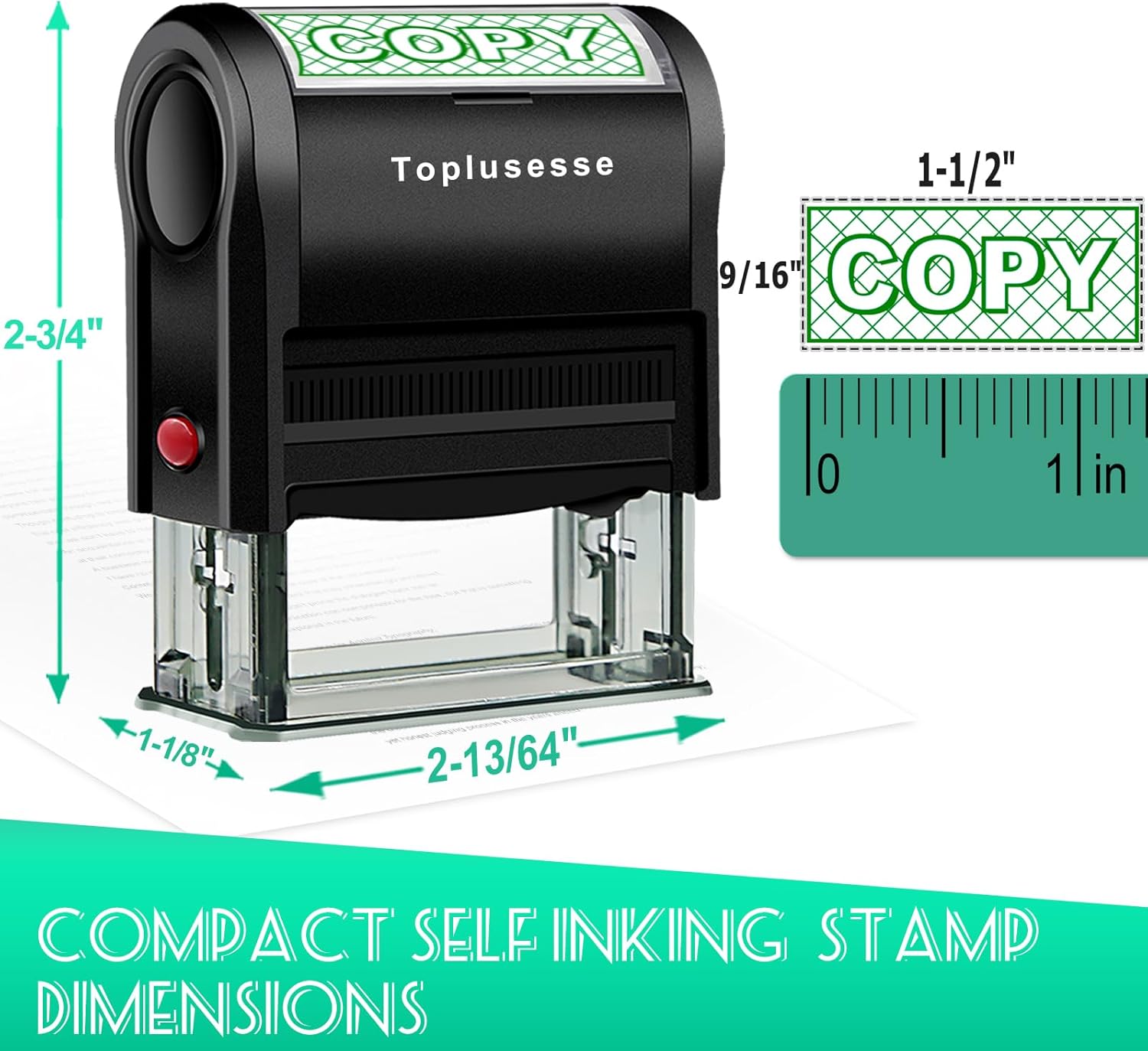 Amazon.com: Toplusesse Copy Stamp Self Inking Office Stamp Self Inking ...