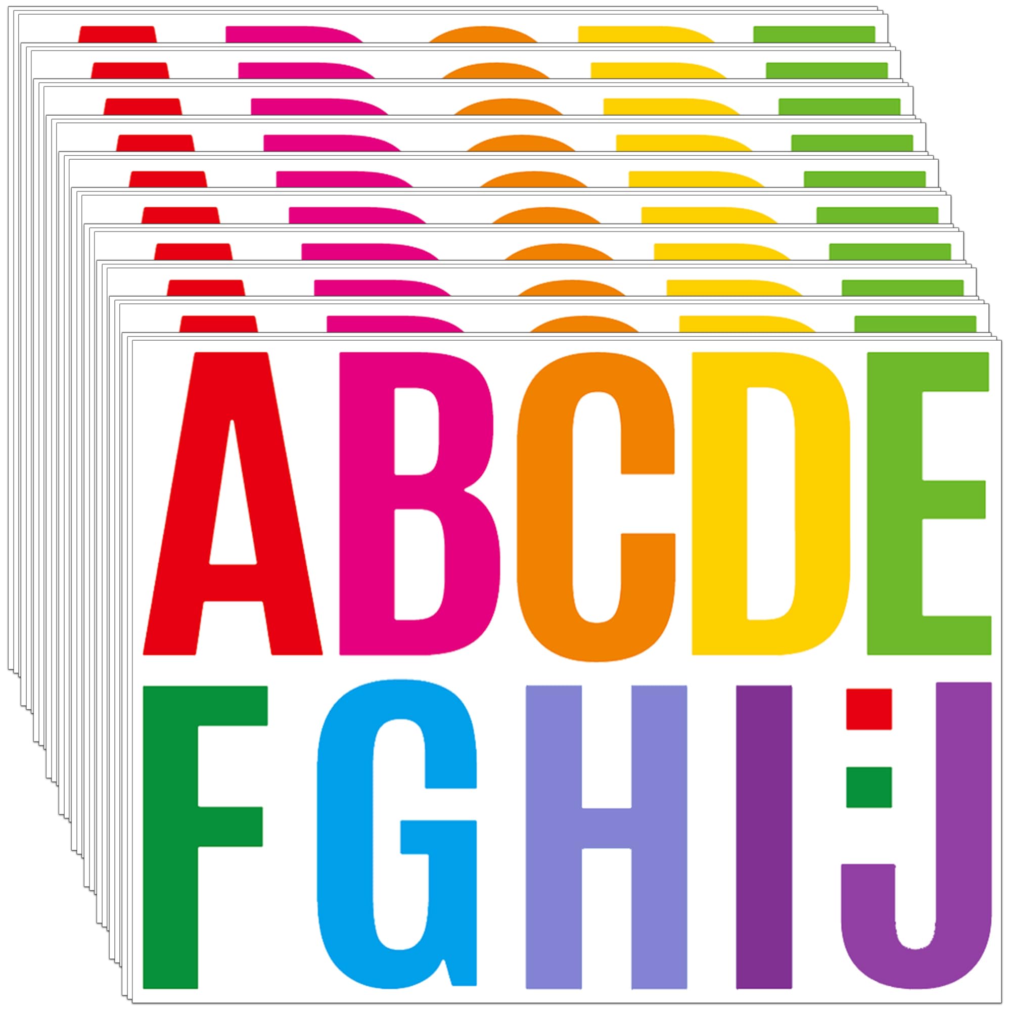 460 PCS 42 Sheets Large Letter Stickers 4 Inch Bulletin Board Letters ...