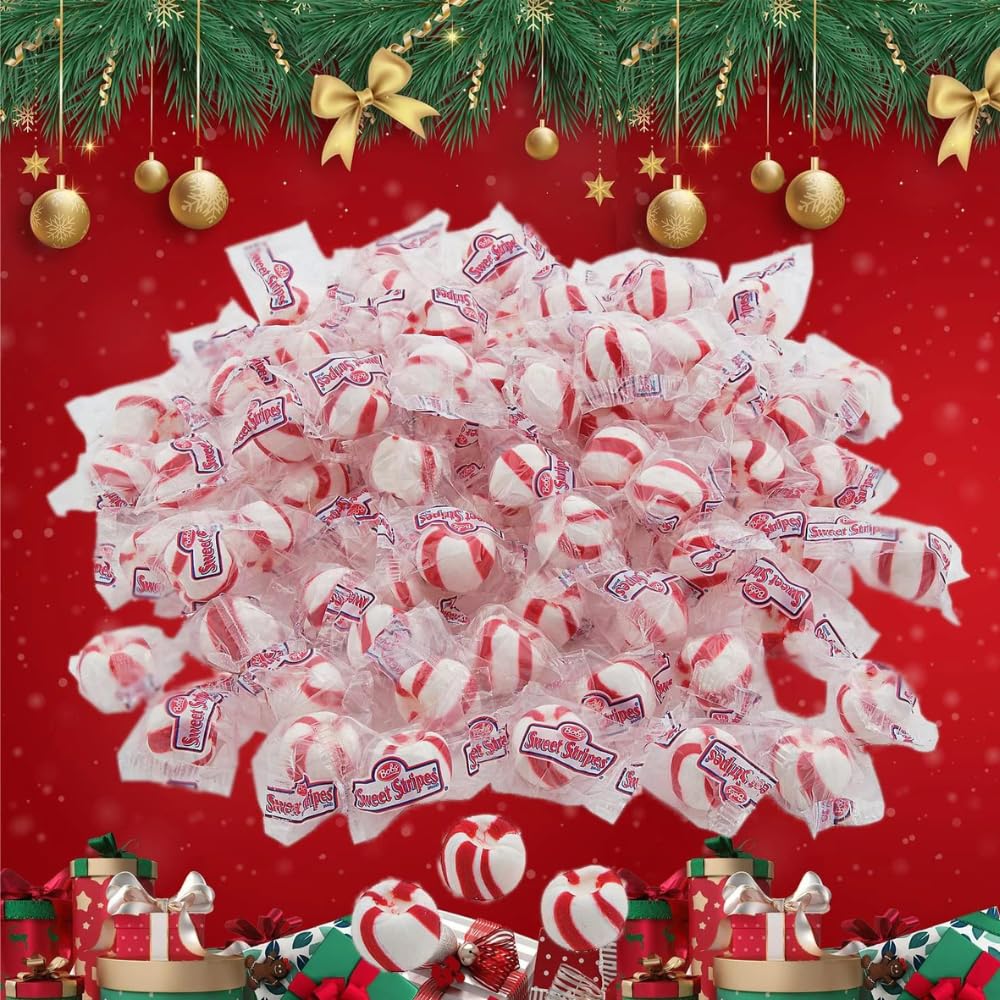 Snapklik.com : Bobs Sweet Stripes Soft Peppermint Candy Balls, 330 ...