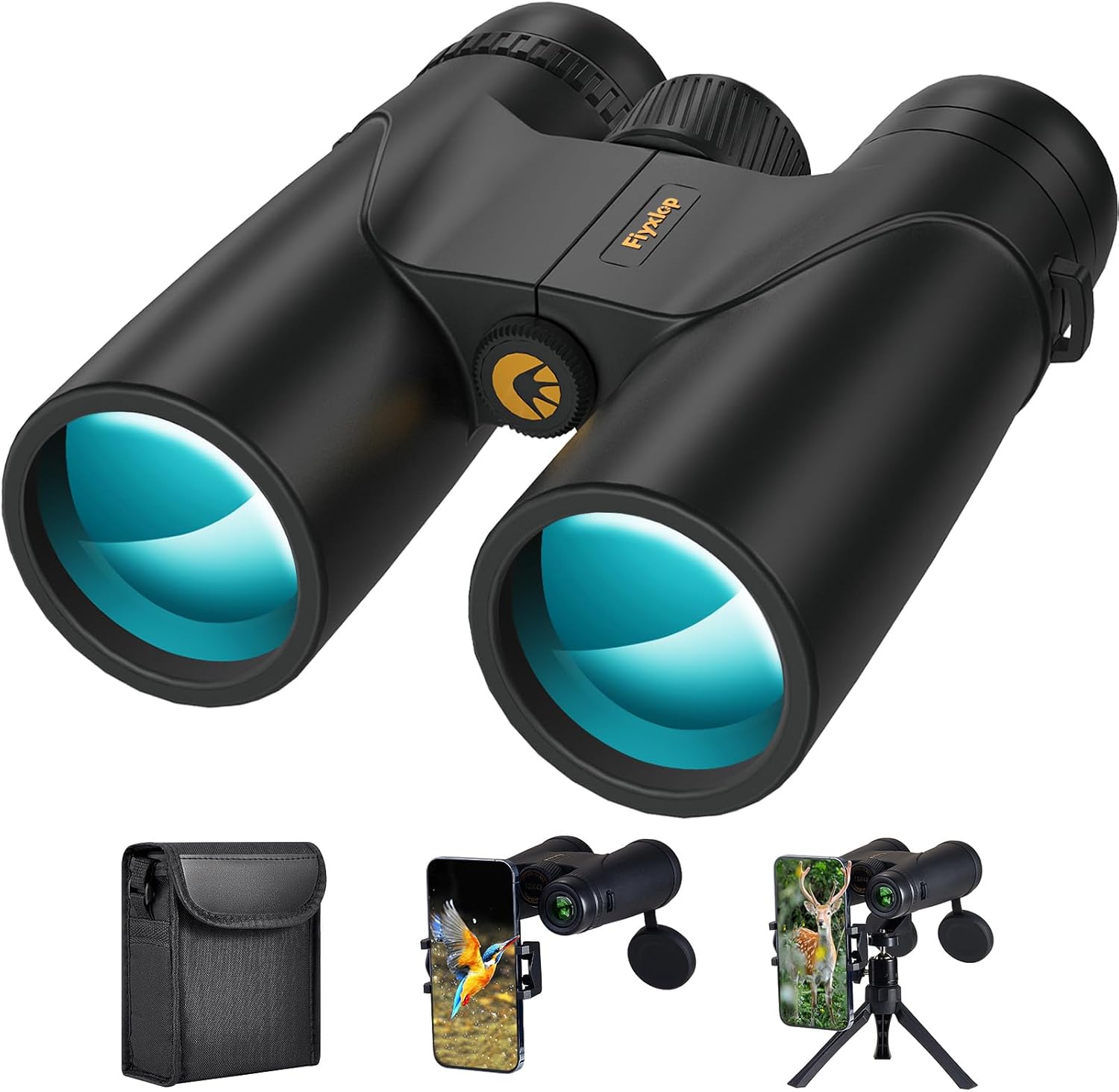 Amazon.com : Fiyxlop 12x42 HD Binoculars for Adults High Powered ...