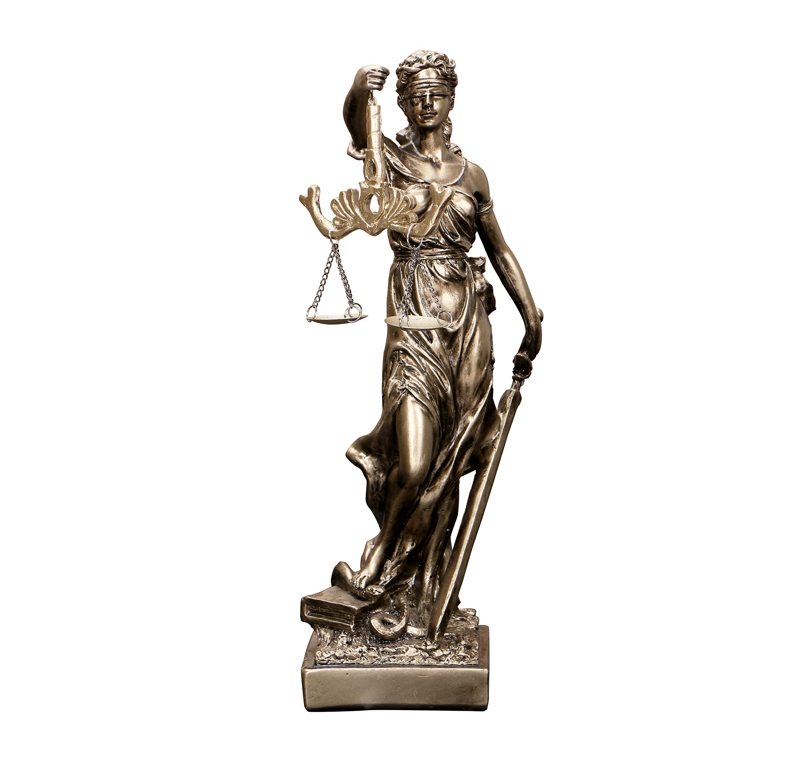 Buy TYBBLY Lady Justice Statue Blind Goddess of Justice Sculpture ...