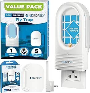 Amazon.com: Dropsky Indoor Flying Insect Trap - Plug-in Bug Light Trap ...