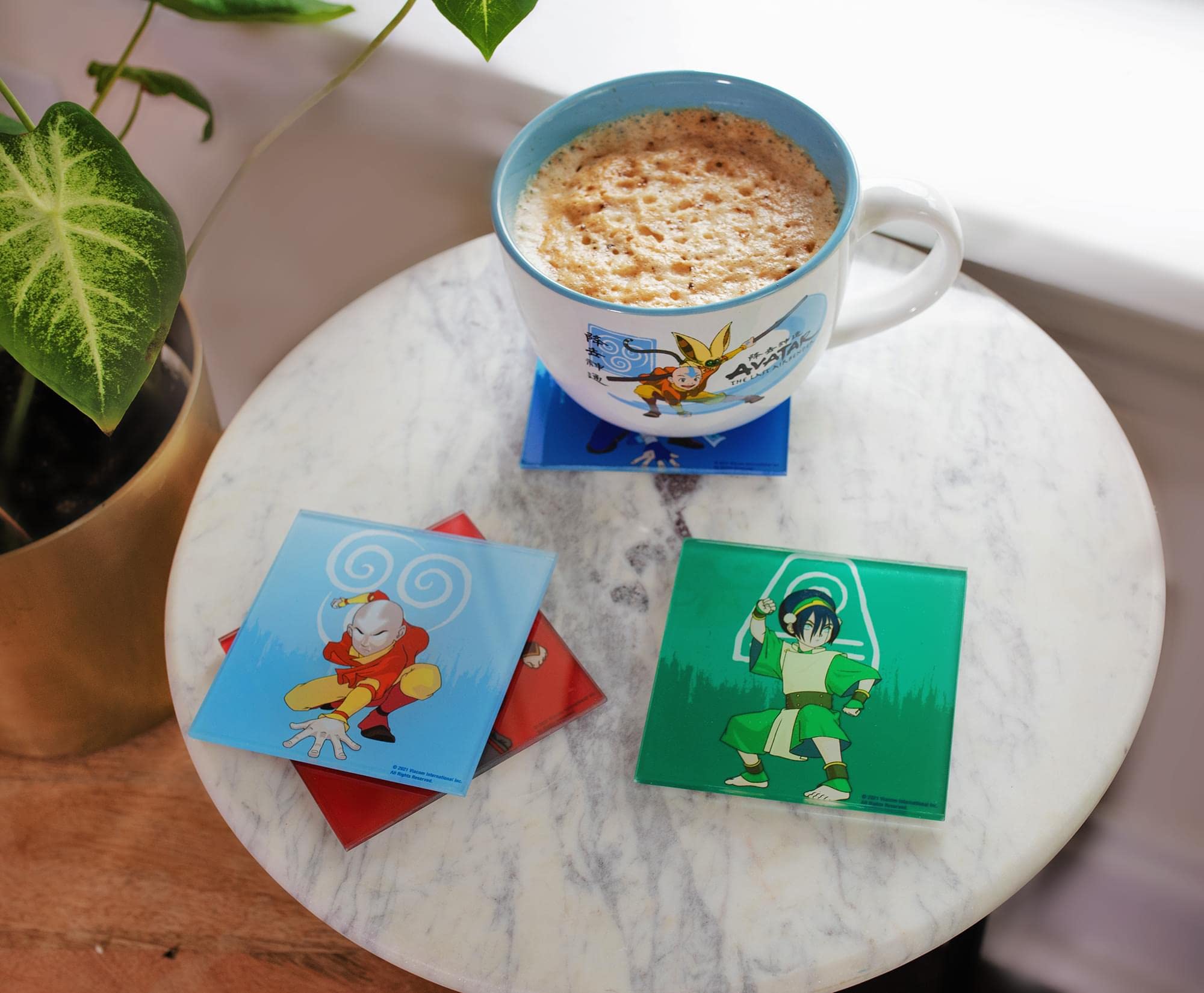 Snapklik.com : Avatar: The Last Airbender Characters Glass Coasters For ...