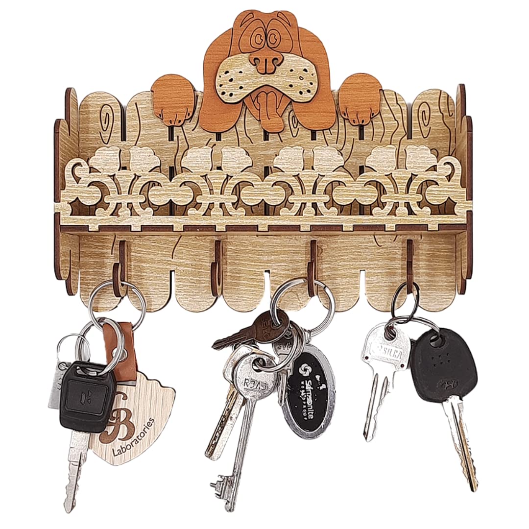 Cute Stylish Key Holder for Home Decor Stylish Wall Hanging | Wooden ...