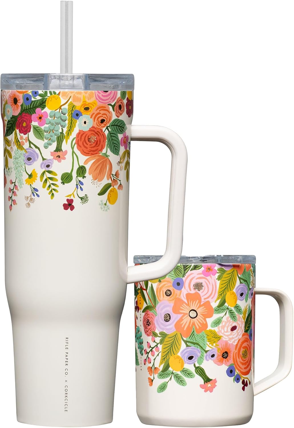 Amazon.com | Corkcicle x Rifle Paper Co. Garden Party Cream Cruiser ...