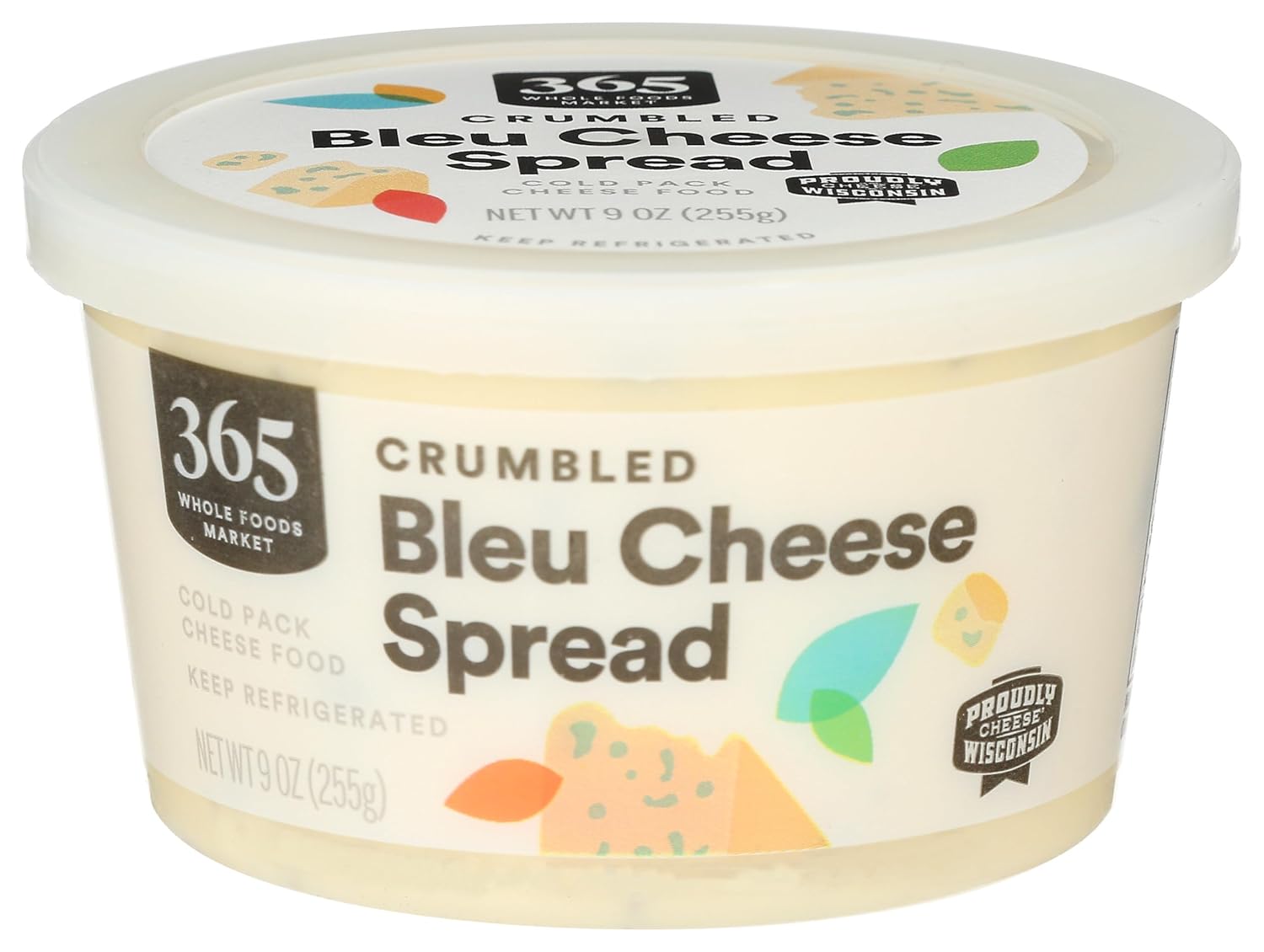 Amazon.com: 365 by Whole Foods Market, Cheese Spread, Crumbled Blue, 9 ...