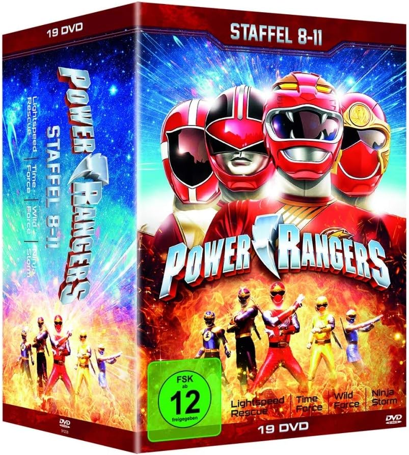 Power Rangers-Staffel 8-11 (19 Dvds): Amazon.co.uk: Power Rangers: DVD ...