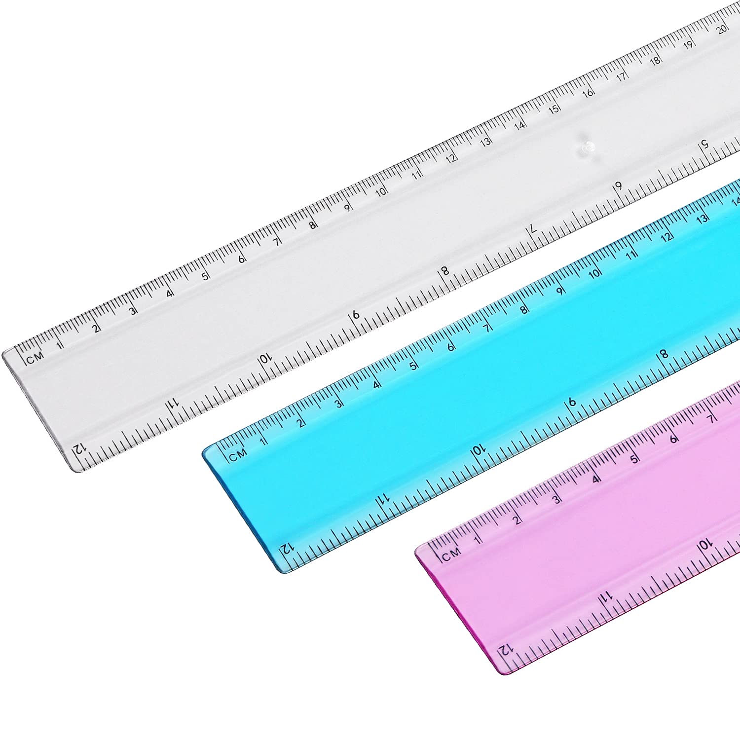 Snapklik.com : ZZTX Color Plastic Straight Ruler Set
