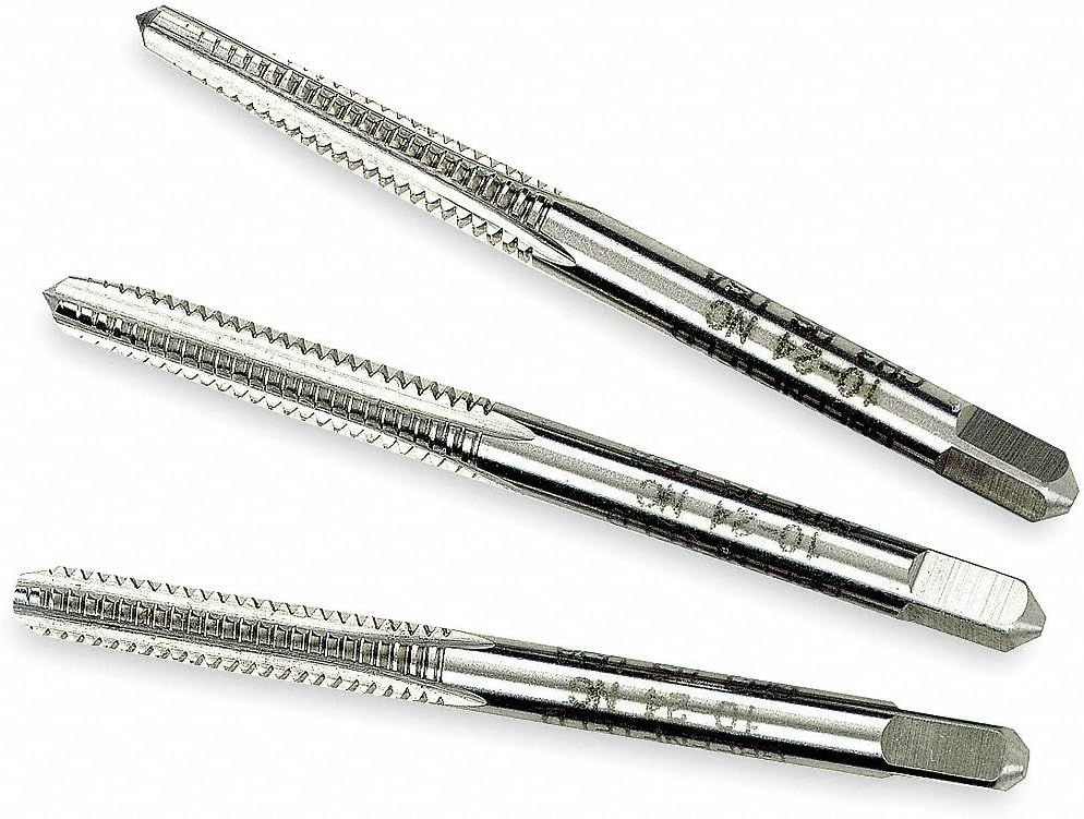 Amazon.com: 3 Pc Tap Set, M12-1.75, Bottoming, Plug, Taper, 4 Flutes ...