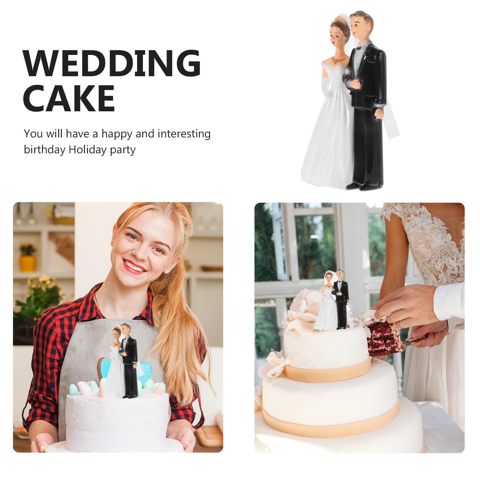 Snapklik.com : Bride And Groom Figurine 6pcs Bride And Groom Mini ...